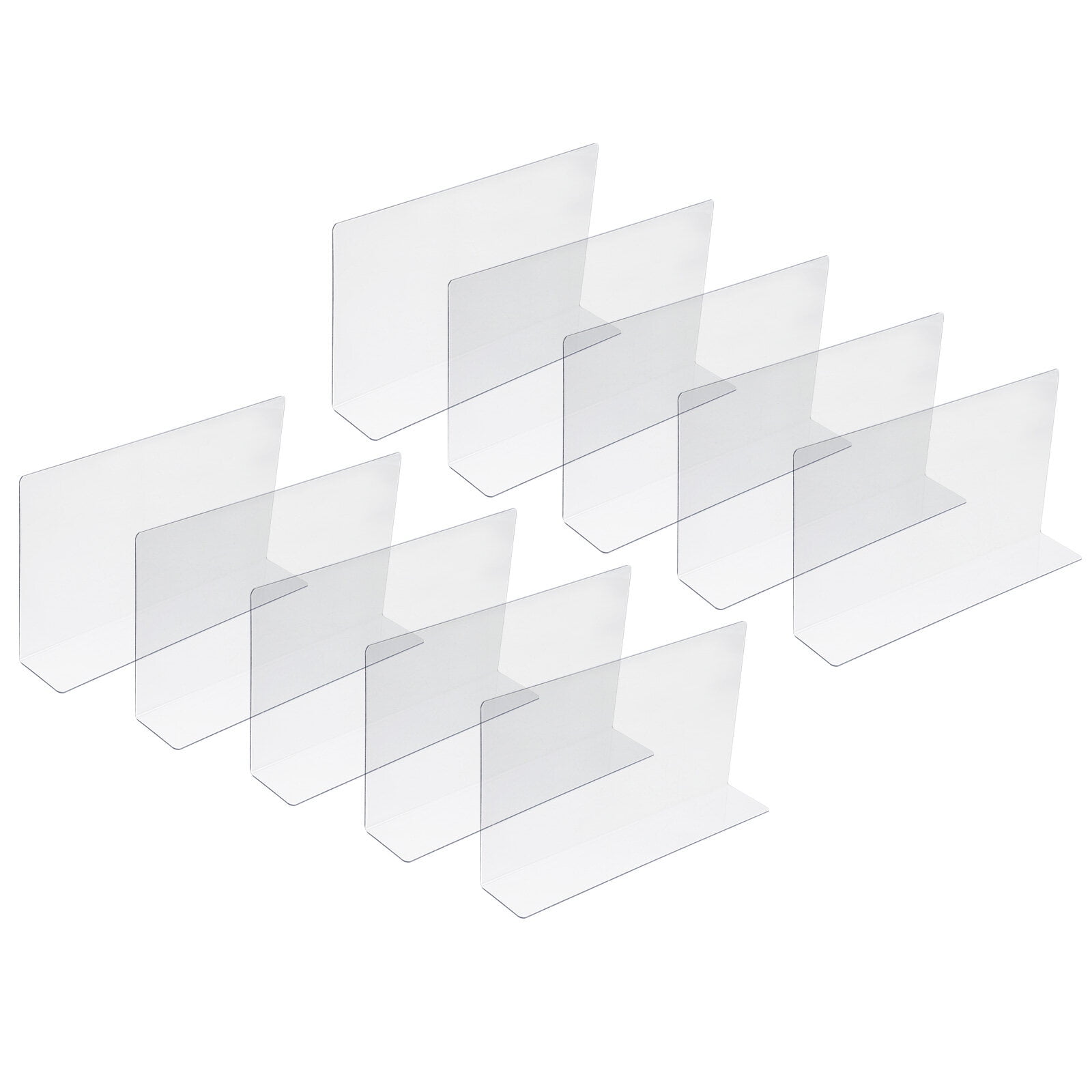 20 Pcs Partition Plate Acrylic Shelf Dividers Separator Rack Plastic ...