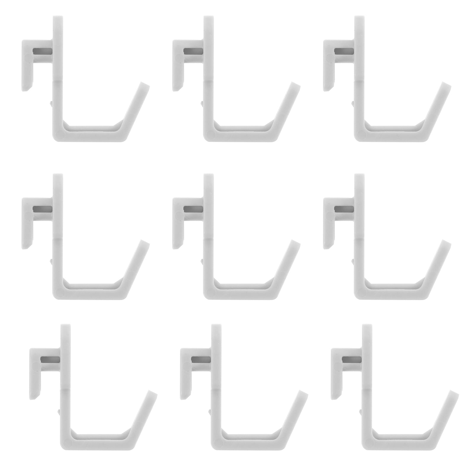 20 Pcs Peg Board Hook Coat Hangers Tool Storage Hooks Plasticard Handy ...