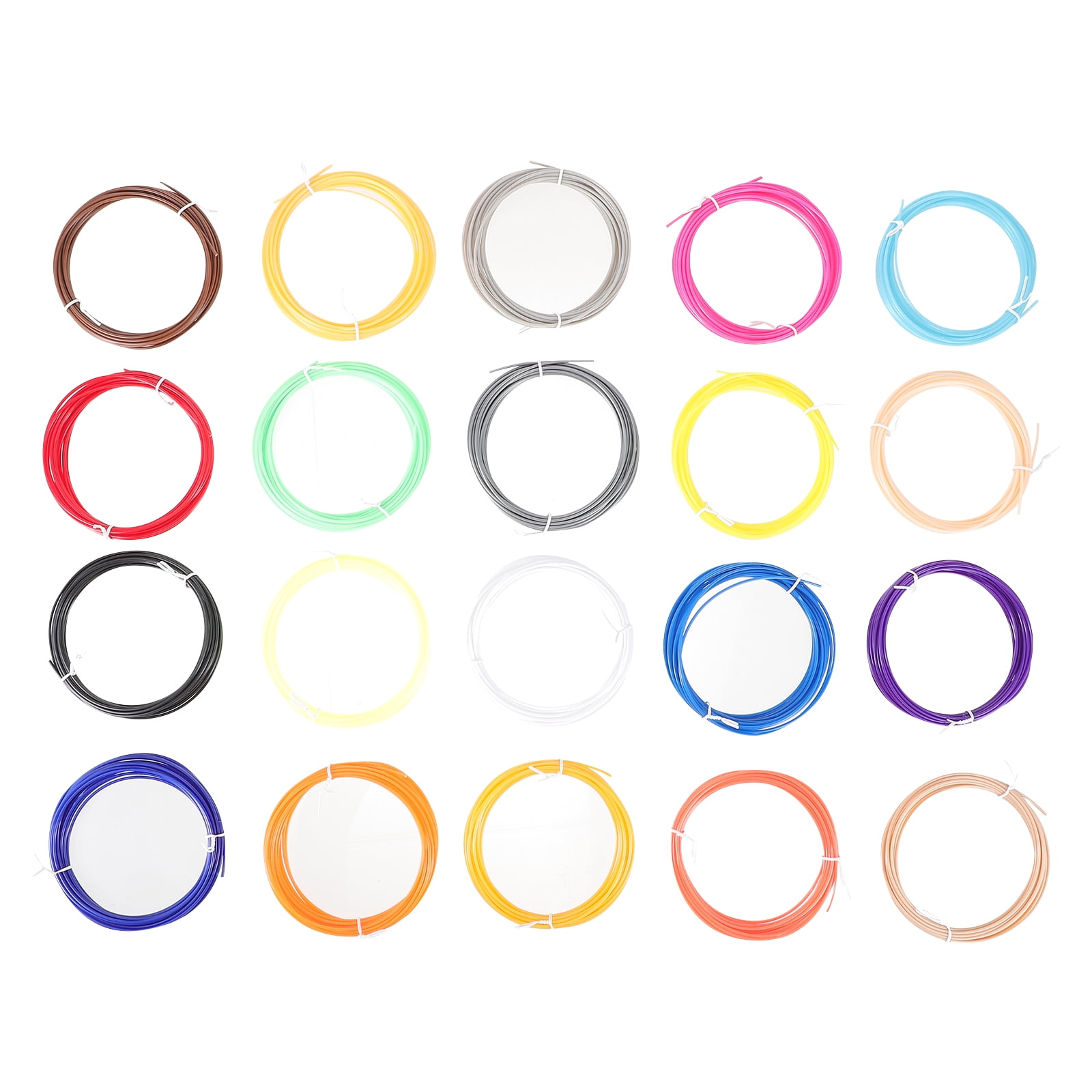 20 Pcs Pen Consumables 3d Printing Filaments White Material Dryer ...