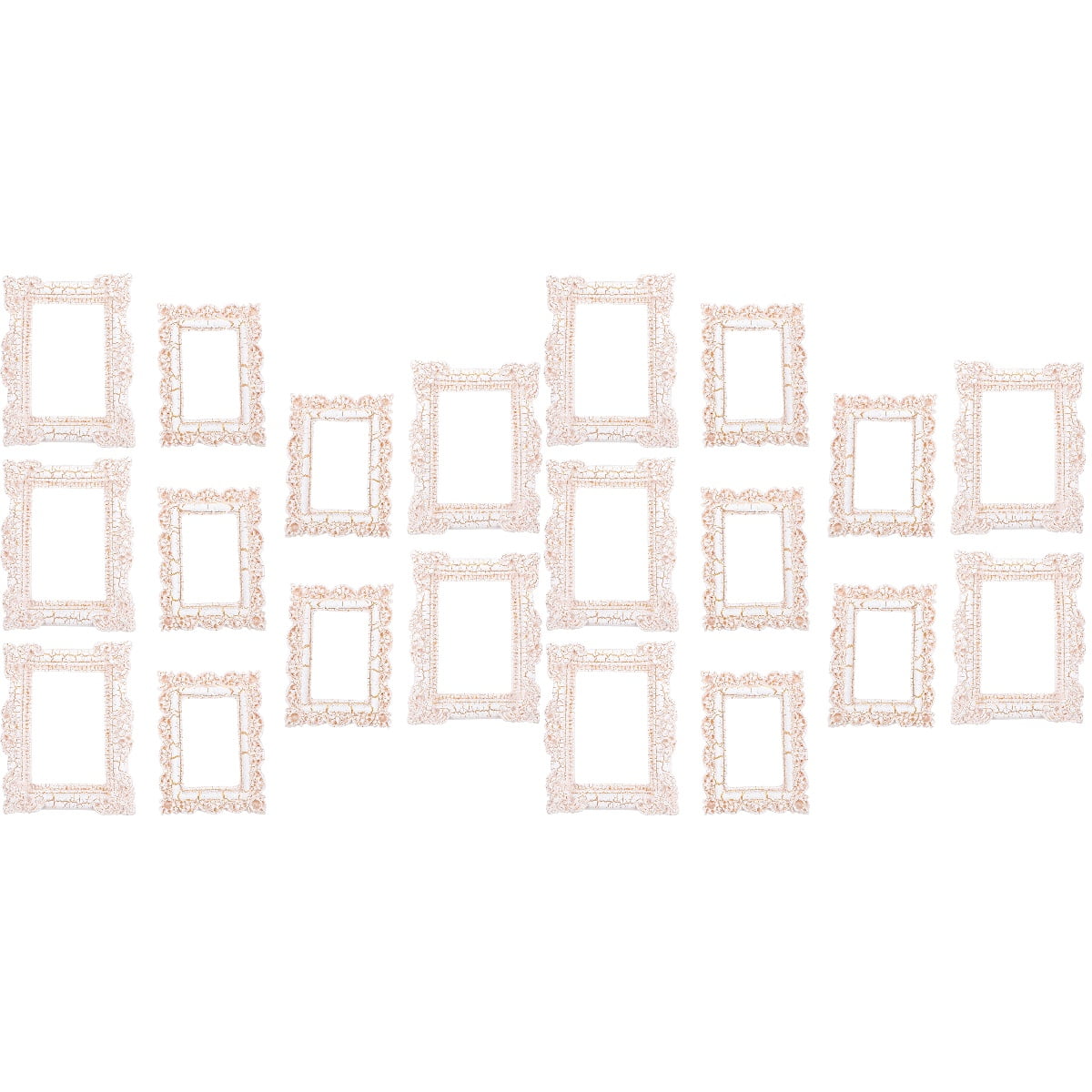 20 Pcs Photo Frame DIY Gold Purse Tiny Picture Frames Miniature Picture ...