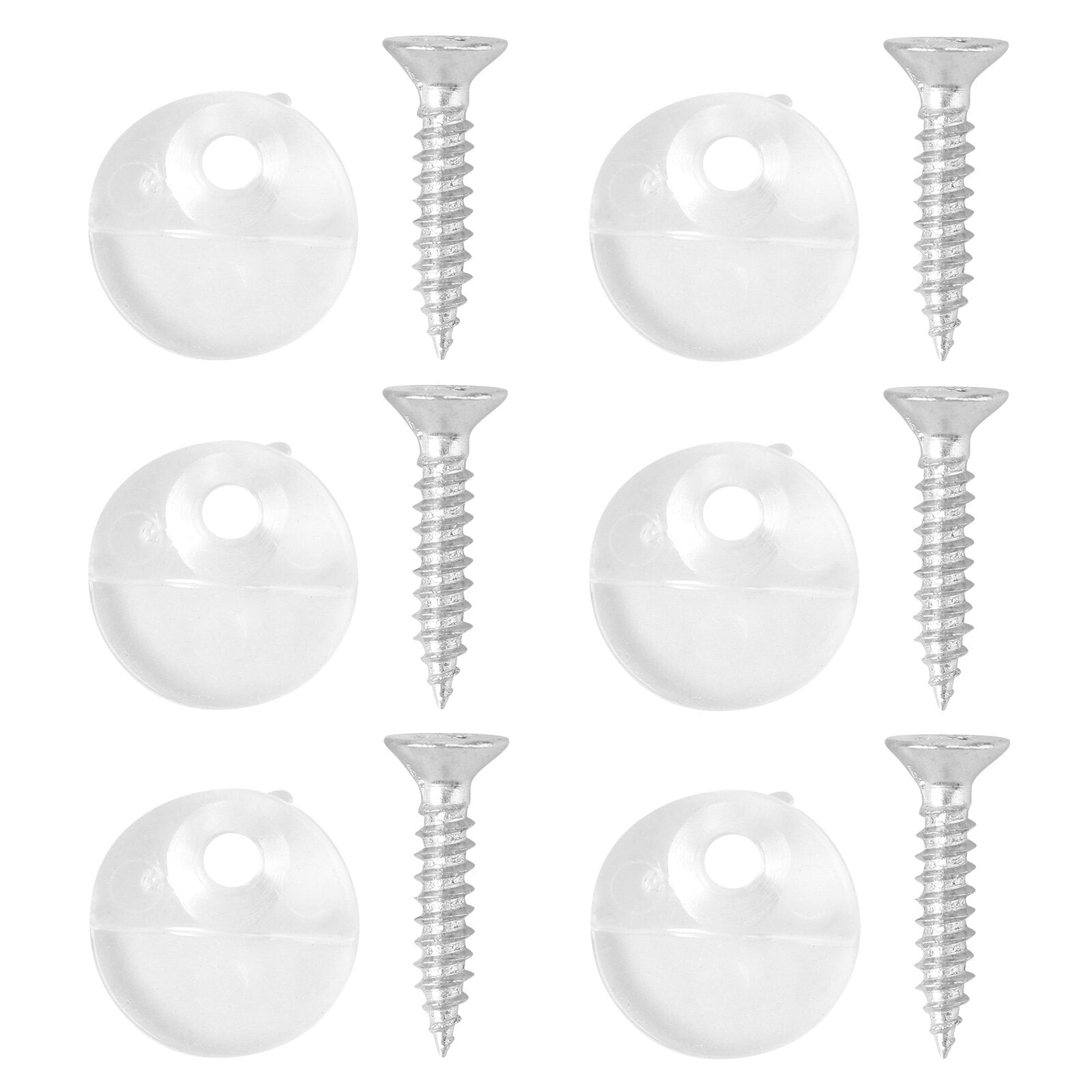 20 Pcs Picture Hangers Glass Door Clips Knob Clips Fasteners Clear ...