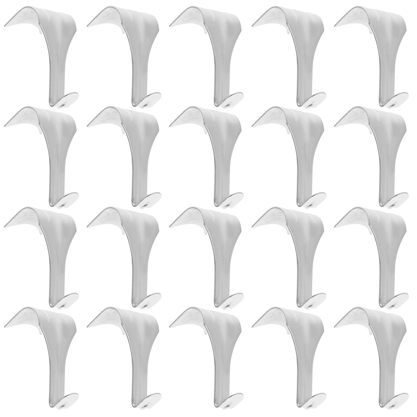 20 Pcs Picture Rail Hook Heavy Duty Coat Hangers Wall Mount Clothes ...