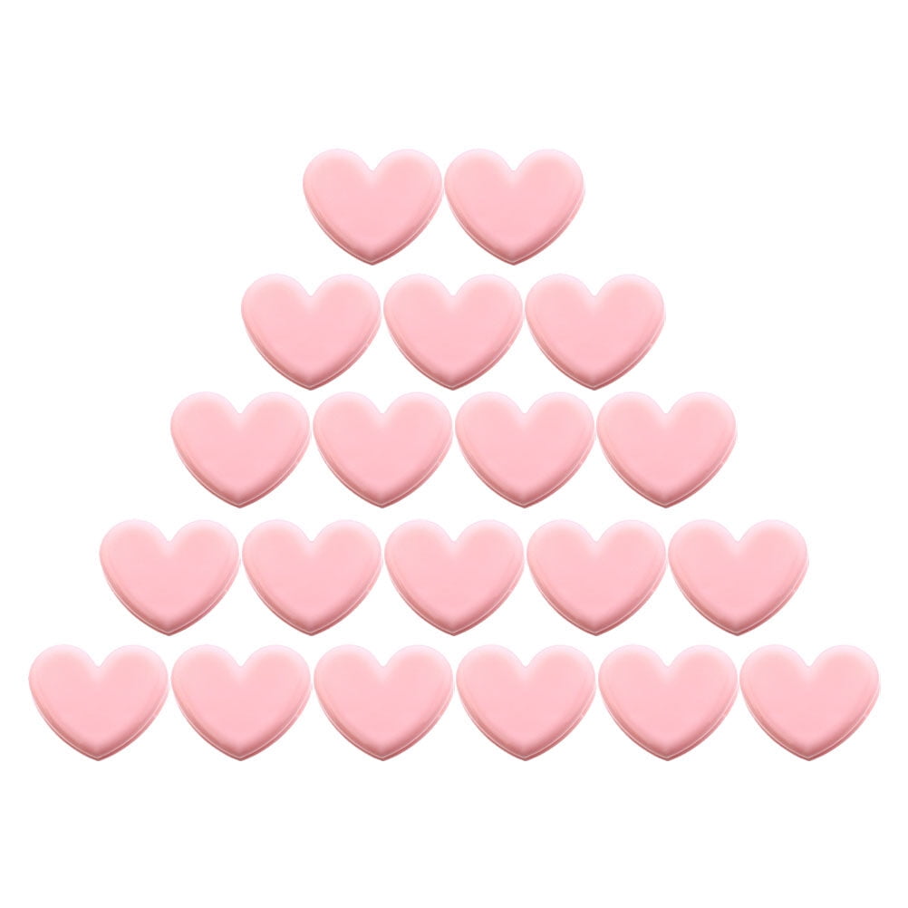 20 Pcs Pink Love Clip Heart Shape Clips Office Child - Walmart.com