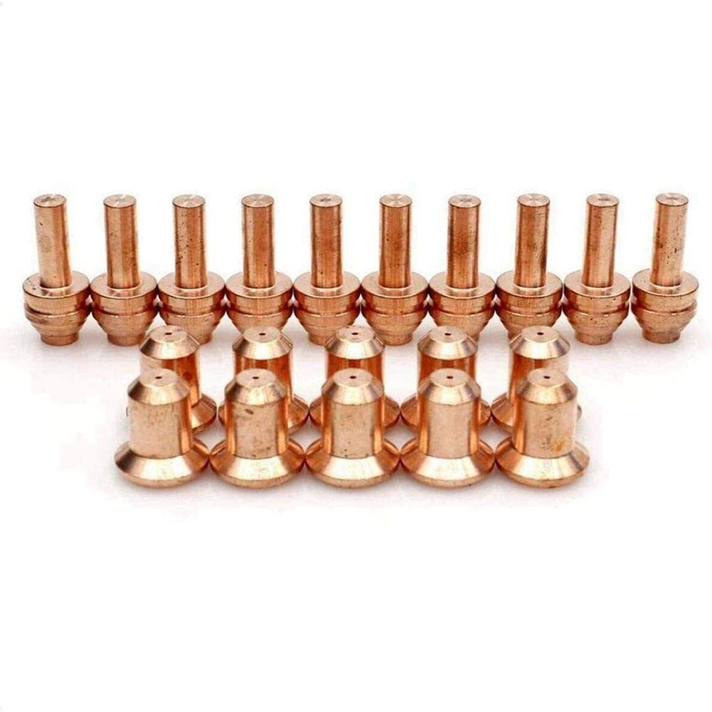 20 Pcs Plasma Torch 176656 Tips 176655 Electrodes for Miller 25C/27C ...
