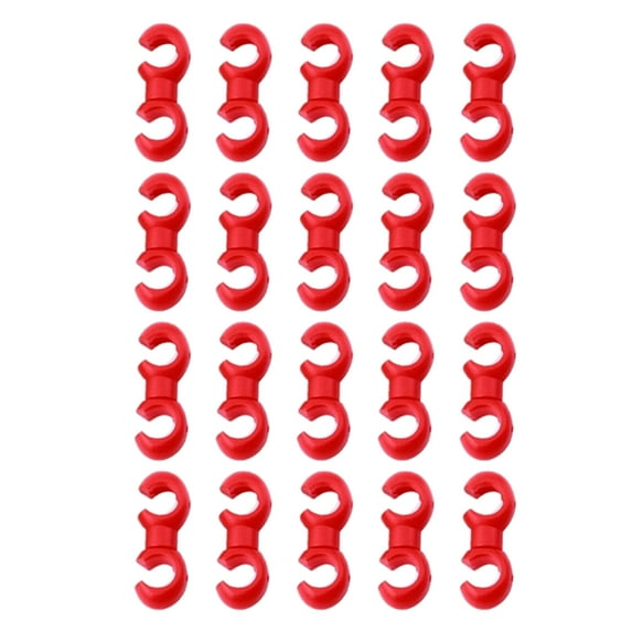 20 Pcs Plastic Bike Brake Cable Clips Bike Cable Clasps S-Style Lines ...