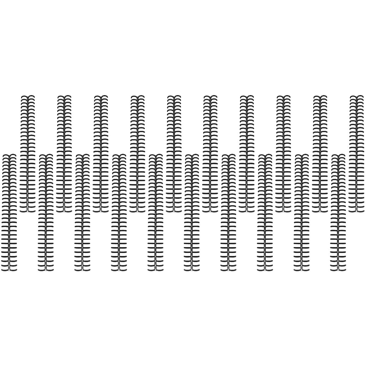 20 Pcs Plastic Binder Rings Coil for Replacement Buckle - Walmart.com