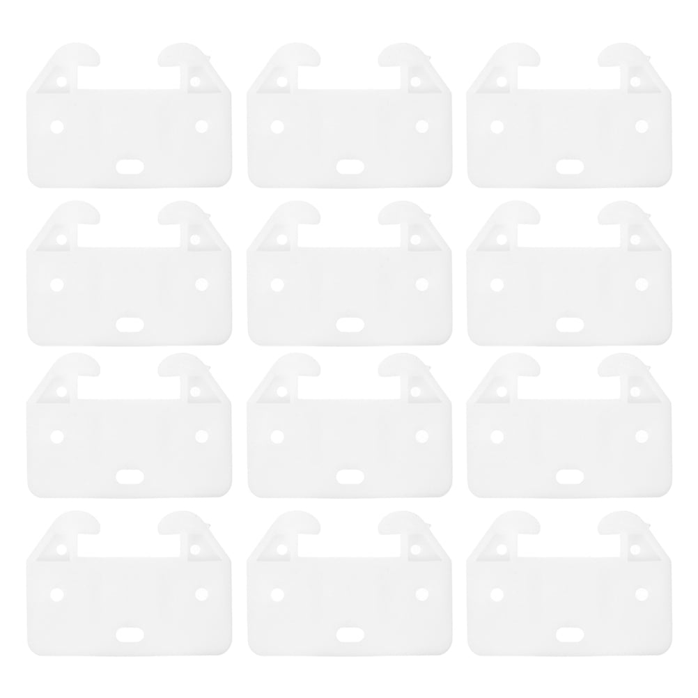 20 Pcs Plastic Drawer Slides Guides Panel Fixing Clip White - Walmart.com