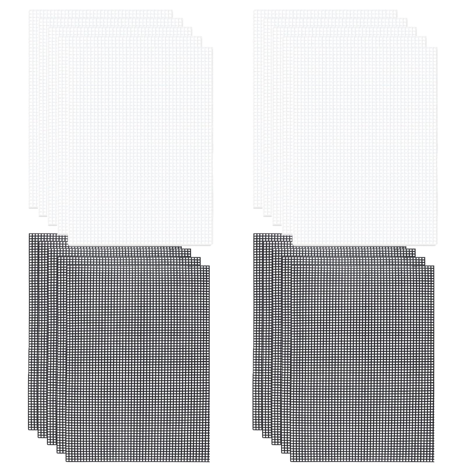 20 Pcs Plastic Mesh Sheet, Canvas Sheets,Buckram,Mesh Fabric for Mask ...