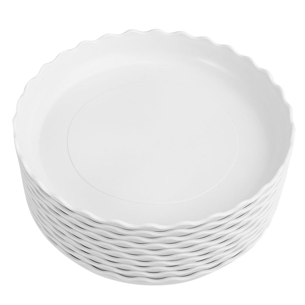 unbranded 20 Pcs Pans Pots Flower Tray Easy to Use Plant Saucer Outdoor ...