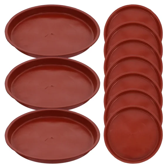 20 Pcs Plastic Planter Tray Flower Pot Water Potted Saucer Plate ...