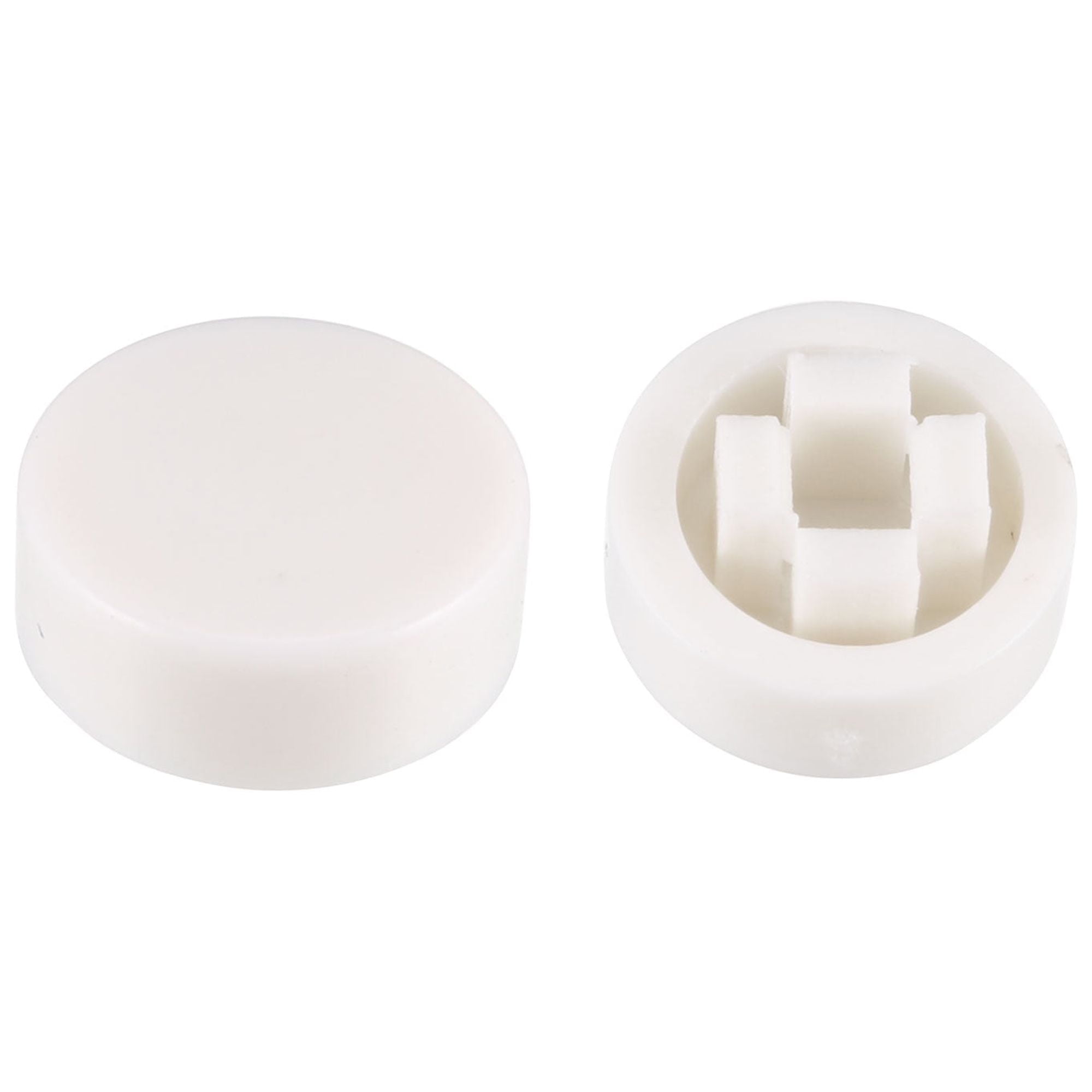 20 Pcs Plastic Pushbutton Tactile Switch Caps Cover Keycaps White for ...