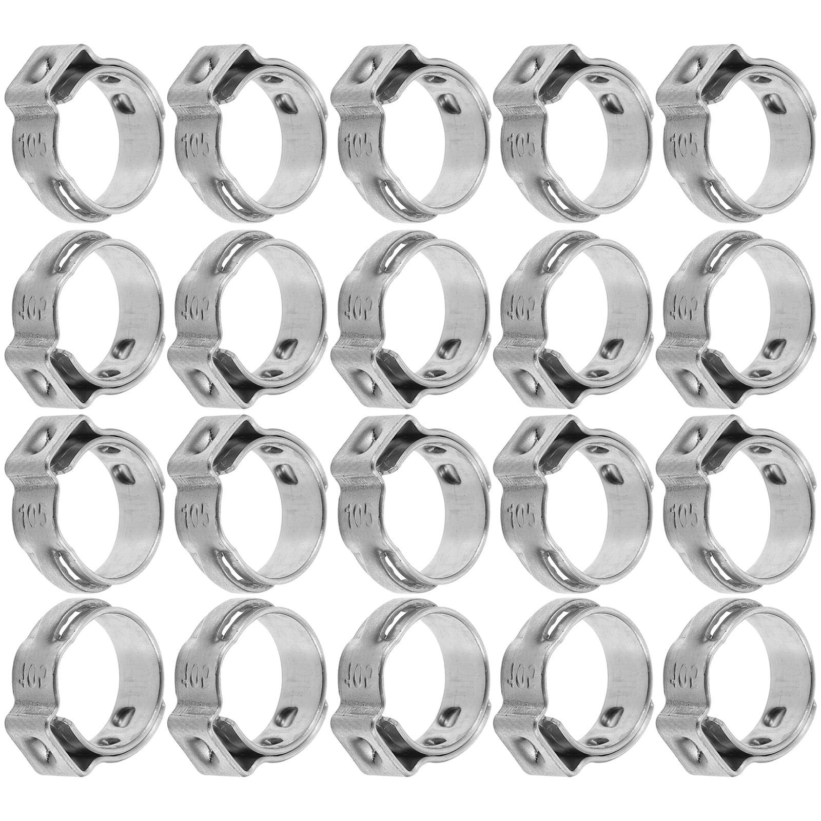 20 Pcs Plumbing Tools Pipe Clamping Ring Pex Rings Fittings Stainless ...