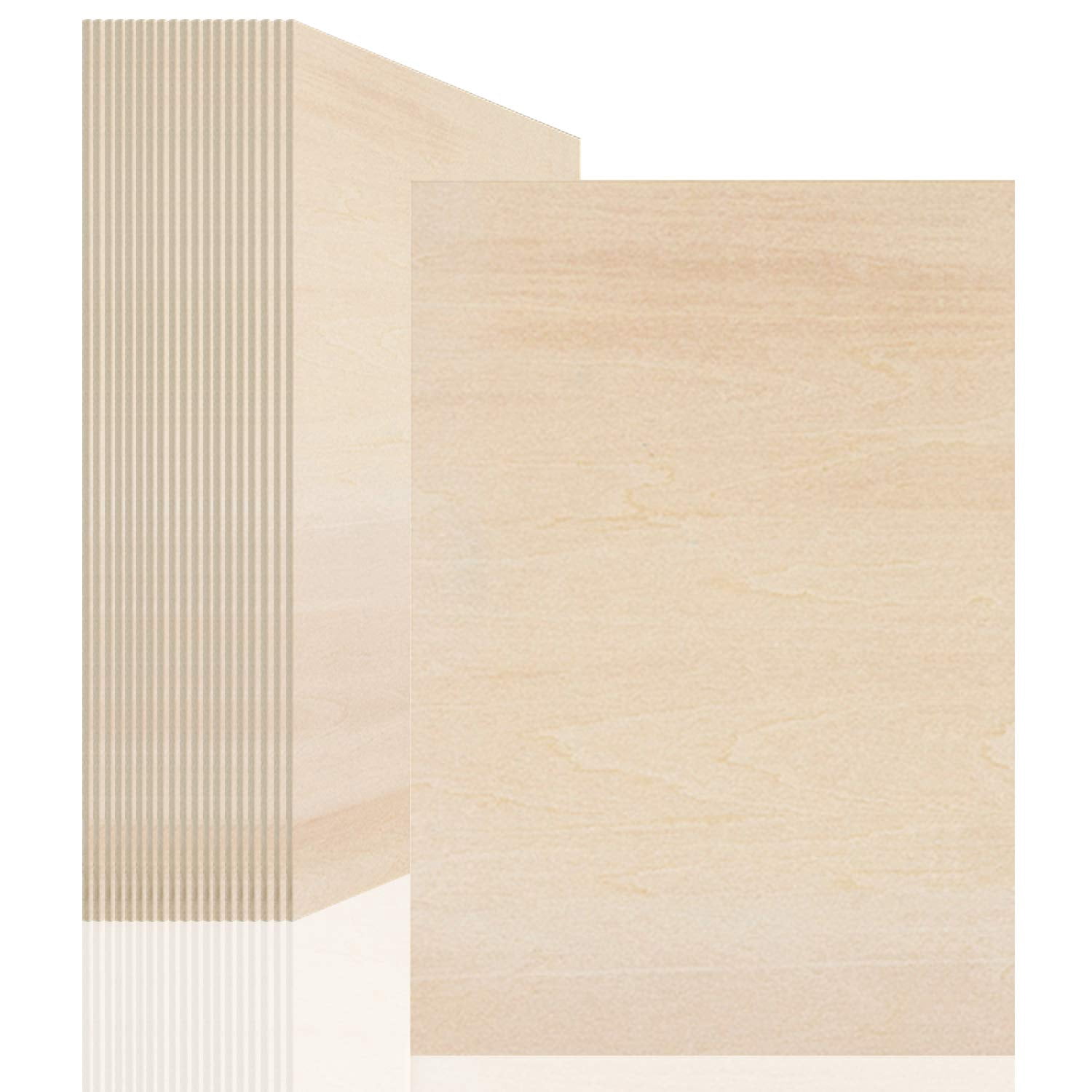 20 Pcs Plywood Board EC36 Sheets, Lainrrew Thin Basswood Sheets ...