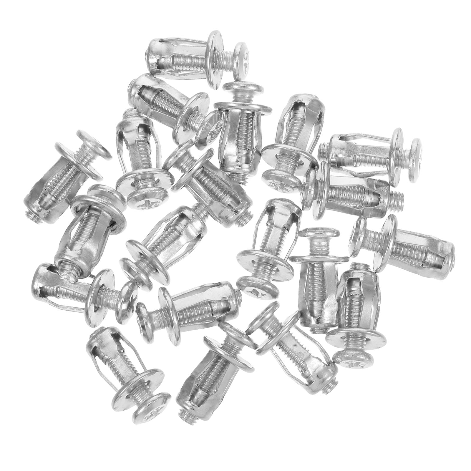 20 Pcs Expansion Screw Hollow Screws Plaid Clips Sign Silver - Walmart.com