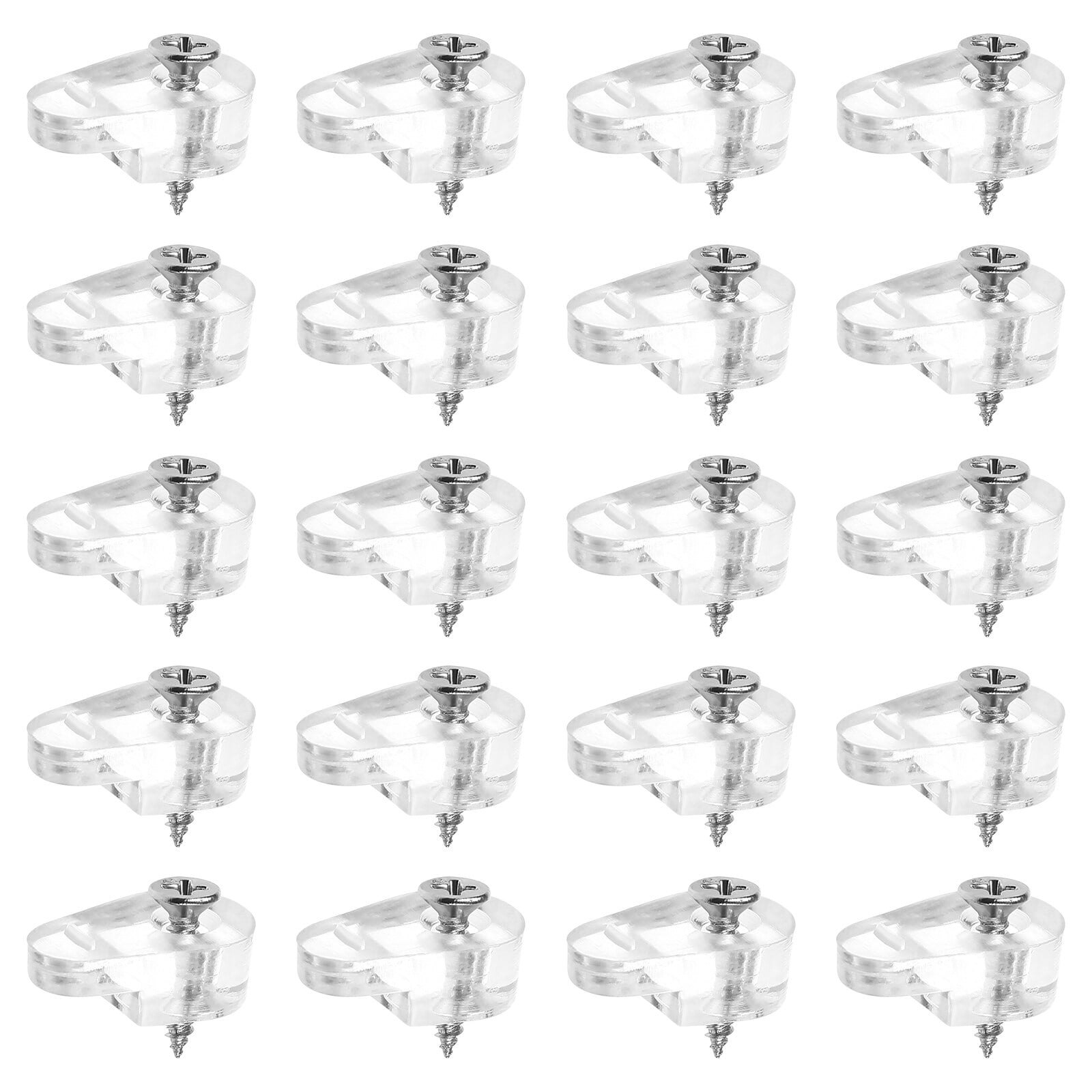 20 Pcs Glass Retainer Clips Kit Glass Door Retainer Clips Glass Panels ...