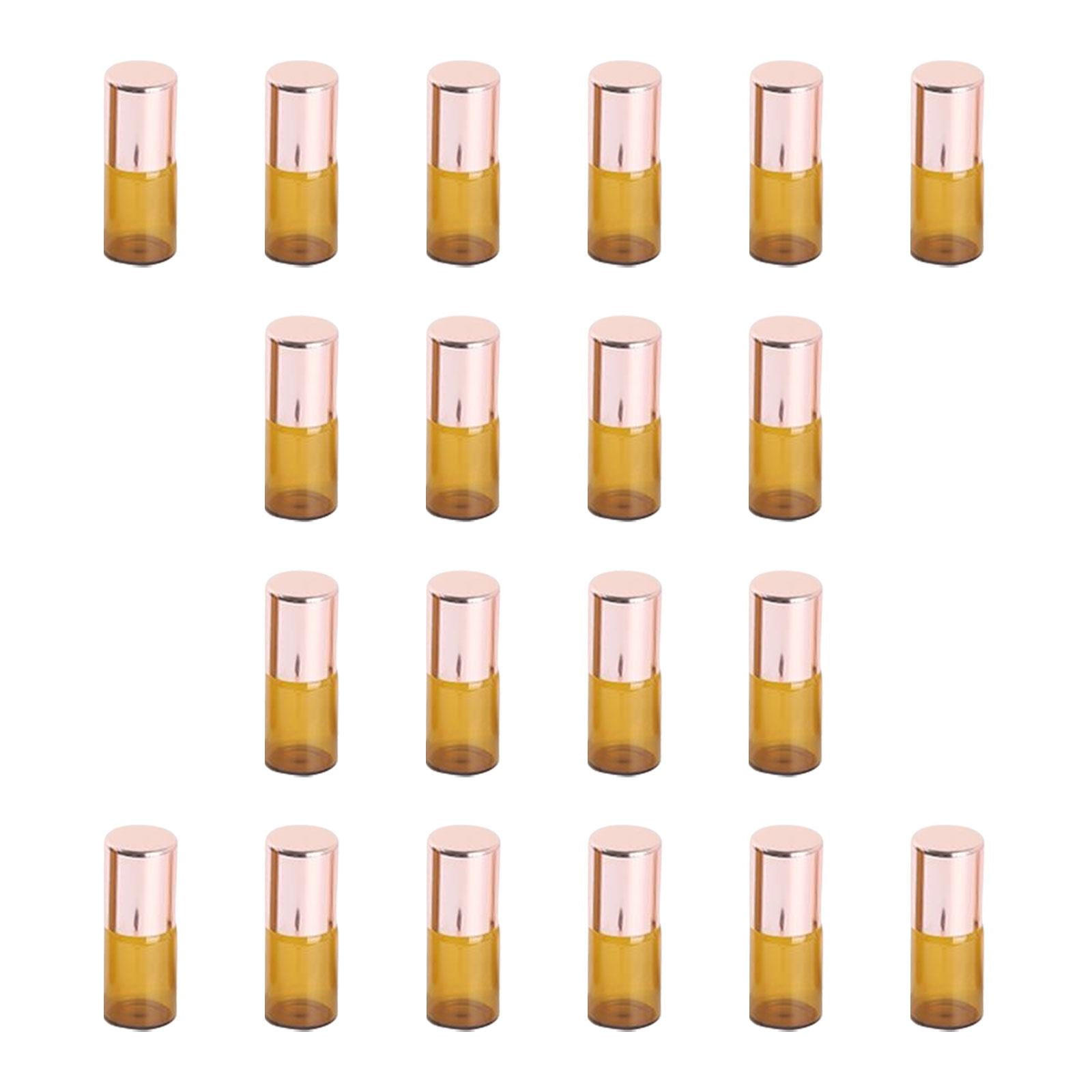 20 Pcs Refillable Roll on Bottle Storage Jars Professional Smooth ...