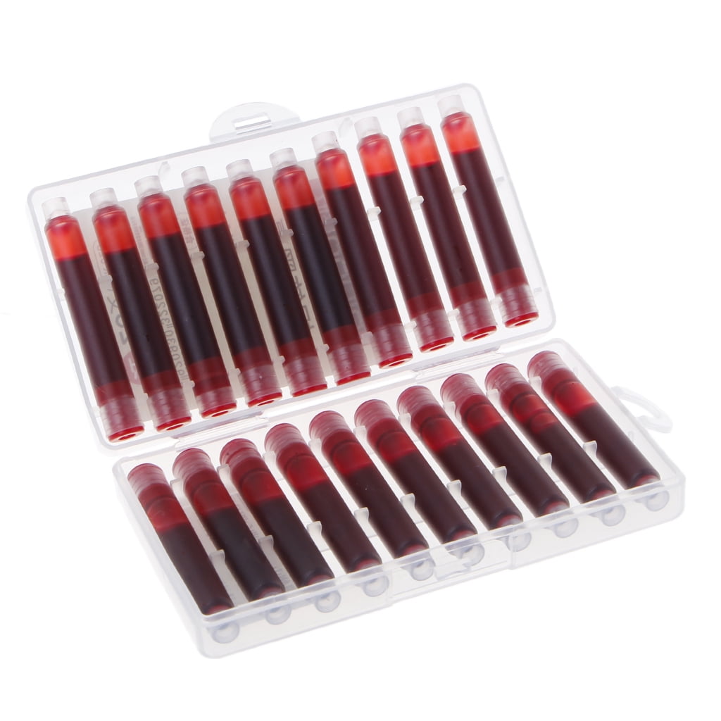 20 Pcs Replaceable Fountain Pen Cartridge Refill Design - Walmart.com