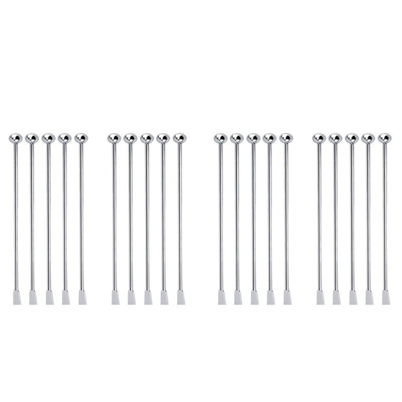 20 Pcs Reusable Swizzle Sticks Coffee Stirrers Beverage Stir Sticks ...