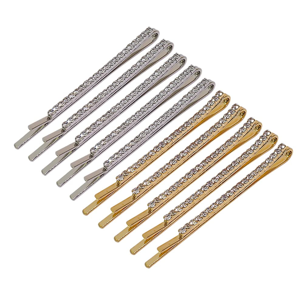 20 Pcs Rhinestone Bobby Pins Shiny Hair Pins Sparkle Hairpins Bridal ...