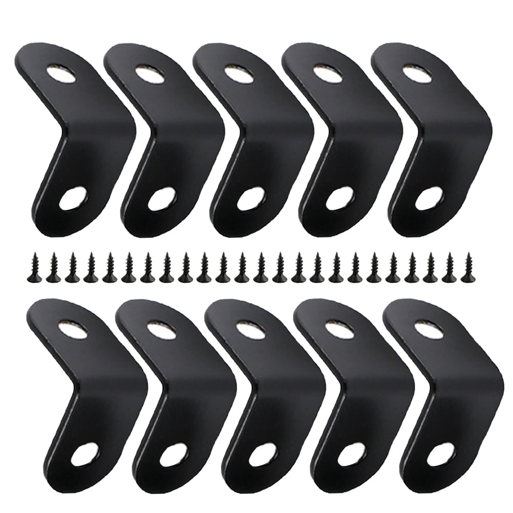 20pcs L Brackets Corner Brackets Right Angle Brackets for Cabinets and ...