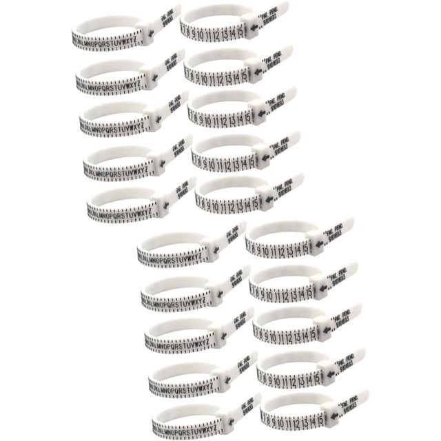 20 Pcs Ring Measuring Circle Rings Power Supply Tools Finger Ring ...