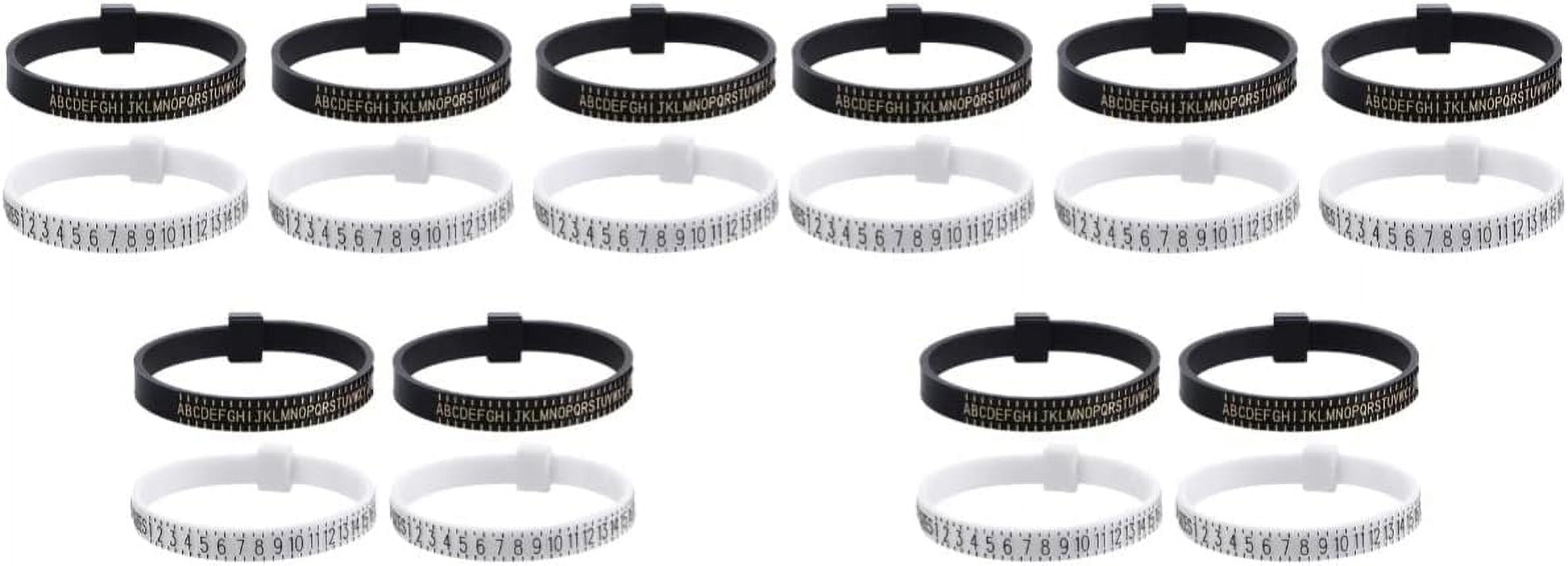 20 Pcs Ring Ruler Lady Tools Jewelry Mandrel Tool Plastic Gauge for ...