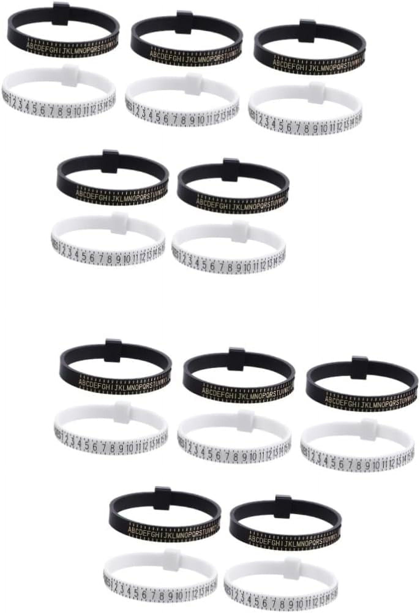 20 Pcs Ring Ruler Ring Measurement Gauge Man Suit UK Reusable Ring ...