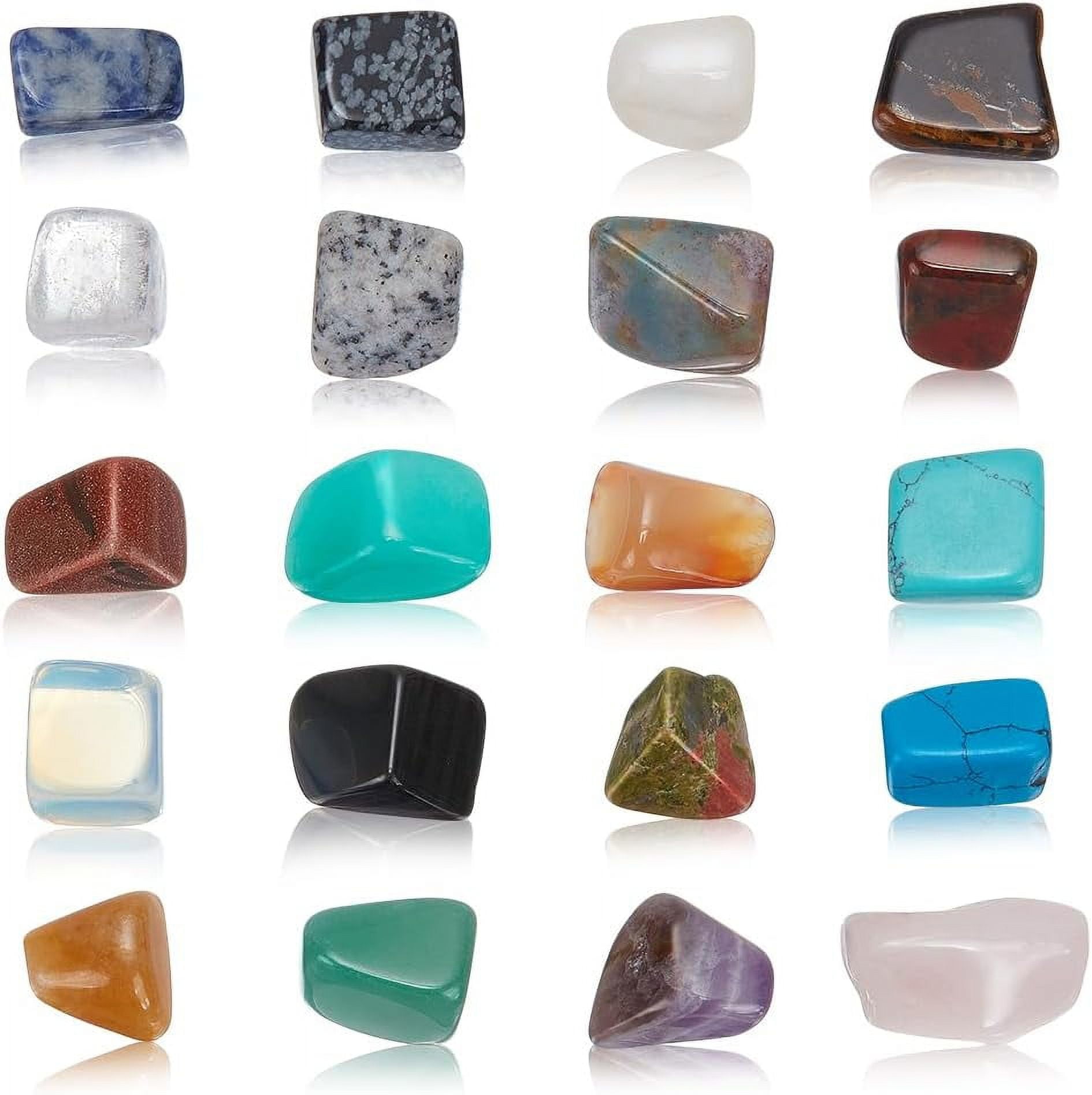 20 Pcs Rock Collection Gemstones & Rocks Set 20 Styles Natural Gemstone ...