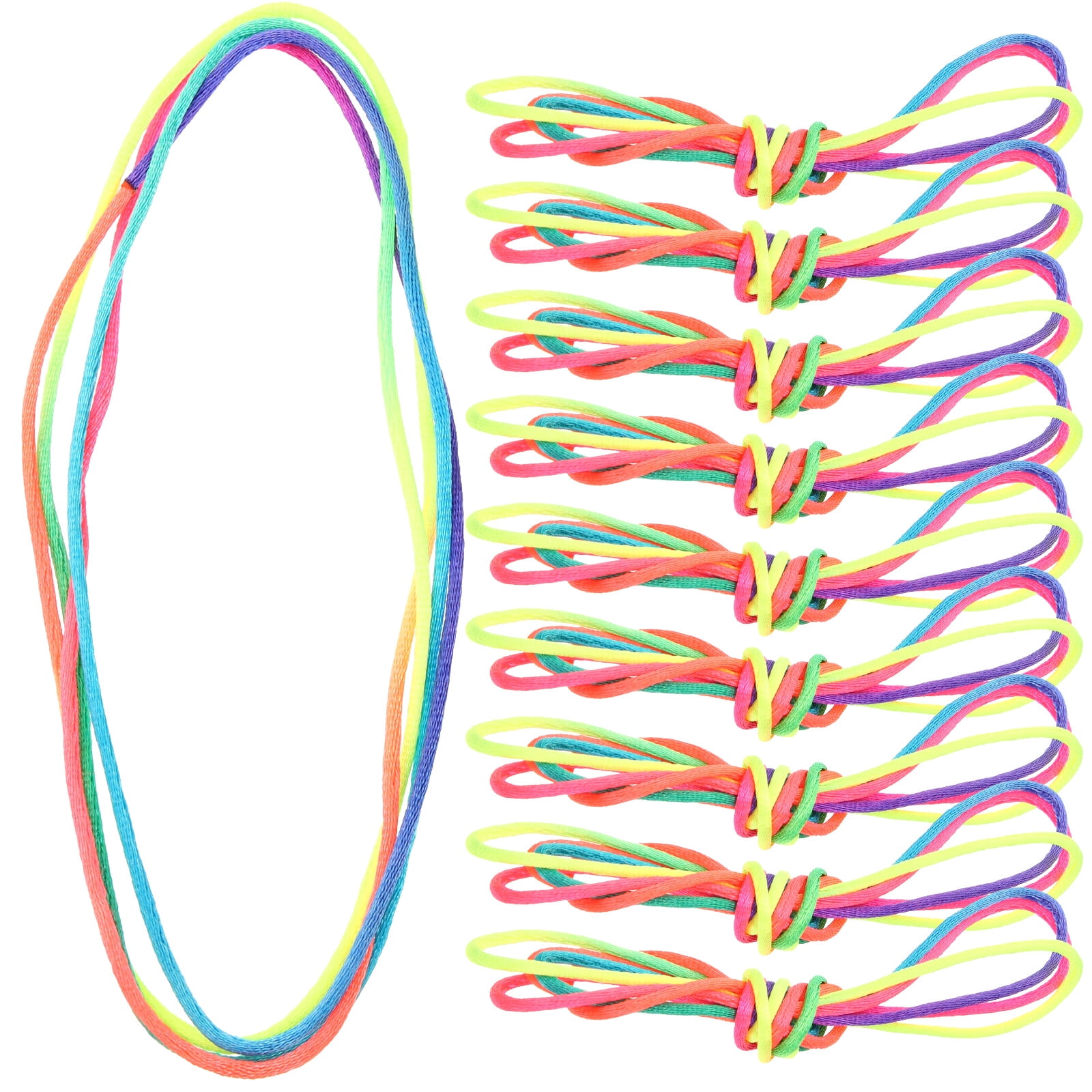 20 Pcs Rope Chinese Jump Rope for Kids Cats Cradle String Finger String ...