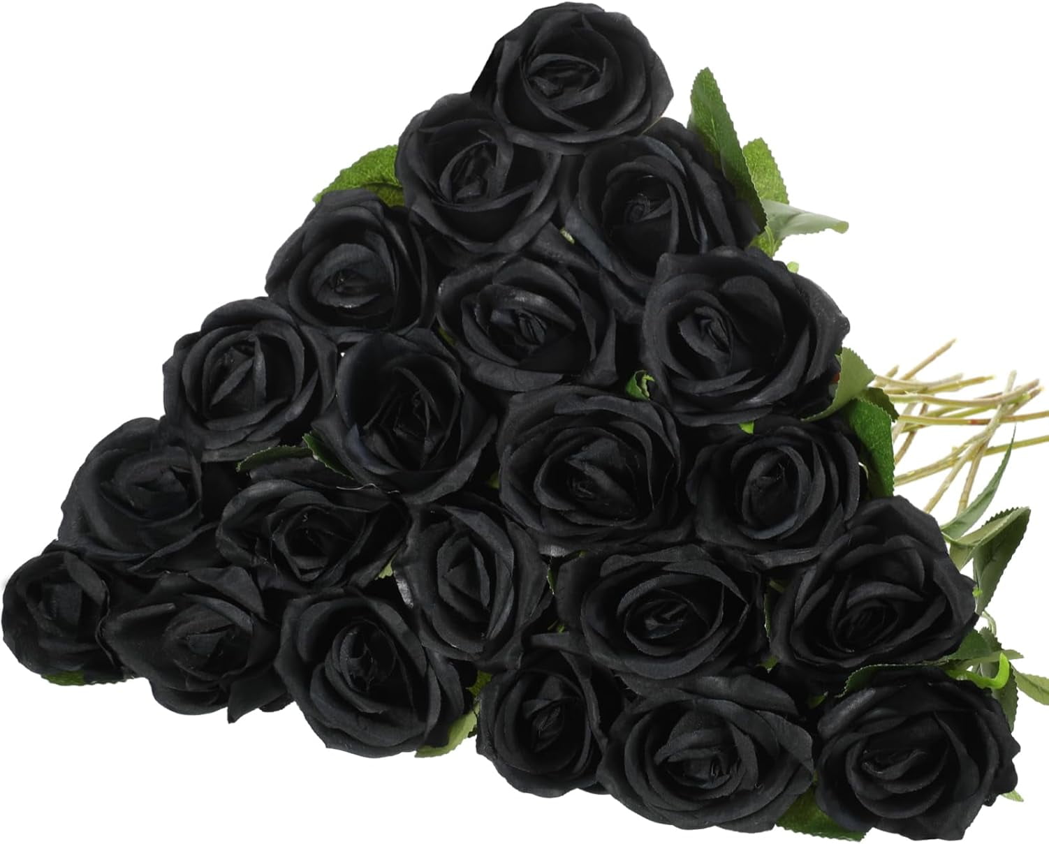 20 Pcs Rose Artificial Flowers with Long Stem Realistic Silk Roses Bulk ...