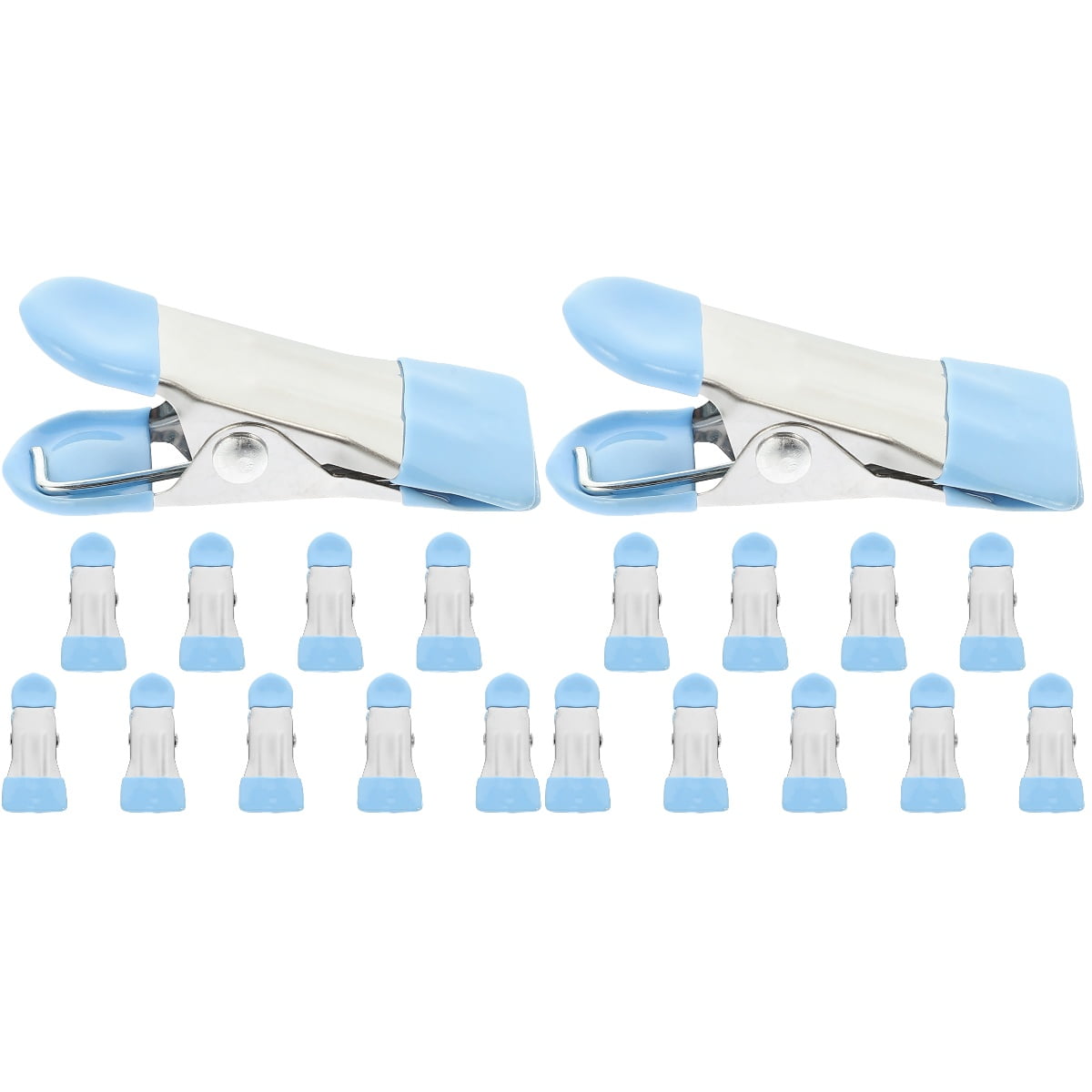 20 Pcs Rubber Clamp Clips for Chips Clothespin Household Pocket Clip ...