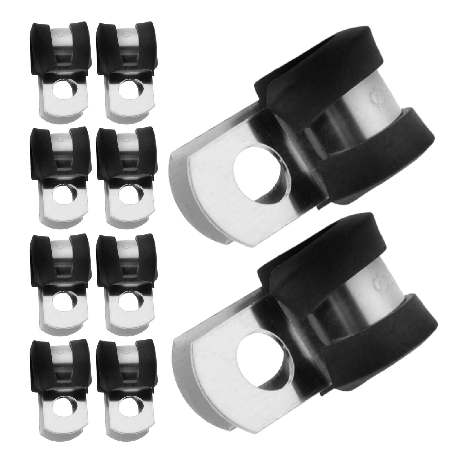 20 Pcs Rubber Clamp Stainless Steel Hose Clamp Clamps Heavy Duty Cable ...