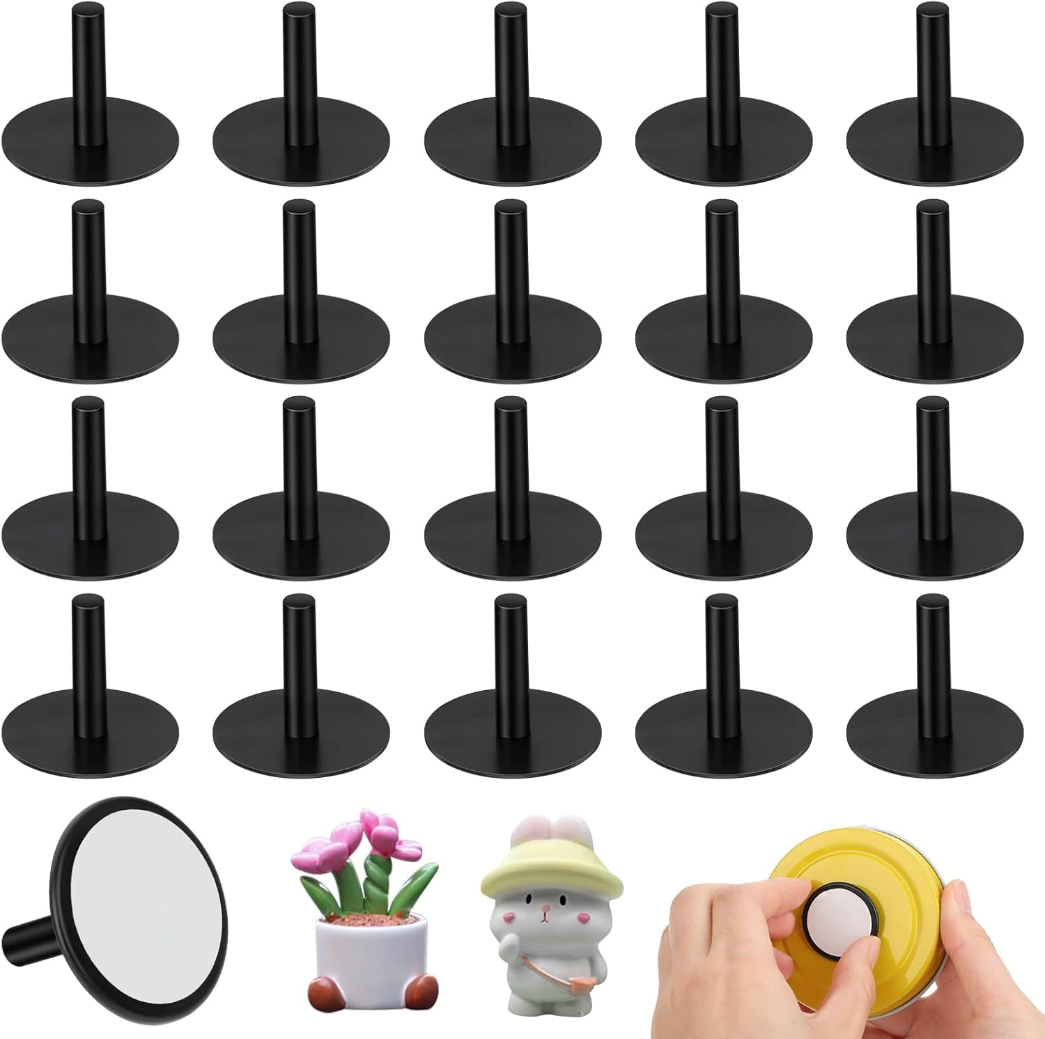 20 Pcs Rubber Duck Mount Black Car Duck Holder Plastic Duck Holder Car ...