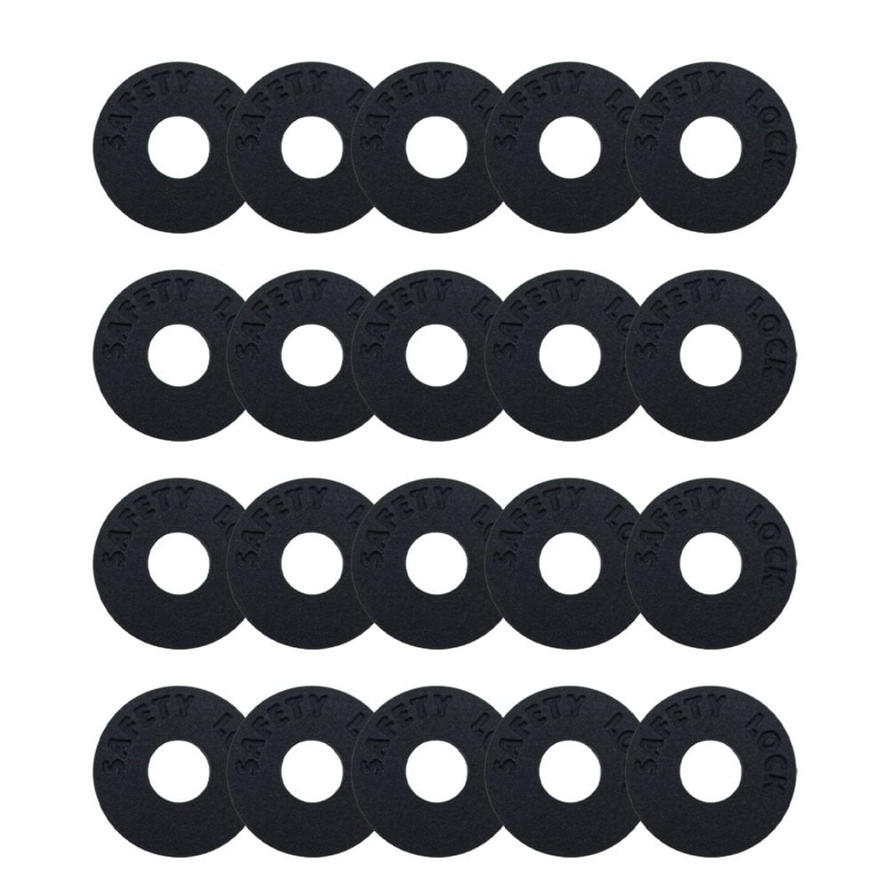 20 Pcs Rubber Guitar Strap Locks for Acoustic Electric Guitar Bass ...