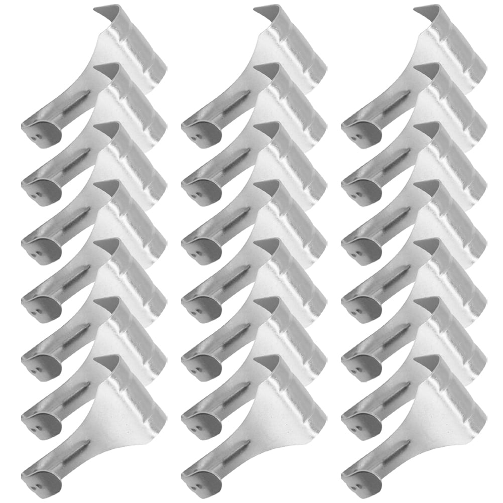 20 Pcs S-hook Hooks for Hanging Molding Picture Rails Plate Wall ...