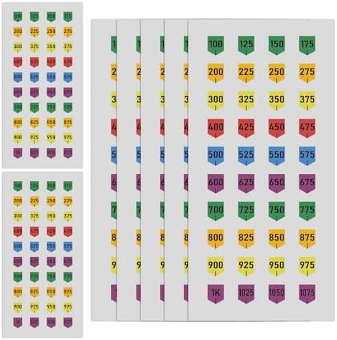 20 Pcs Scope Turret Sheets Dope Stickers Turret Tags for Long Range ...