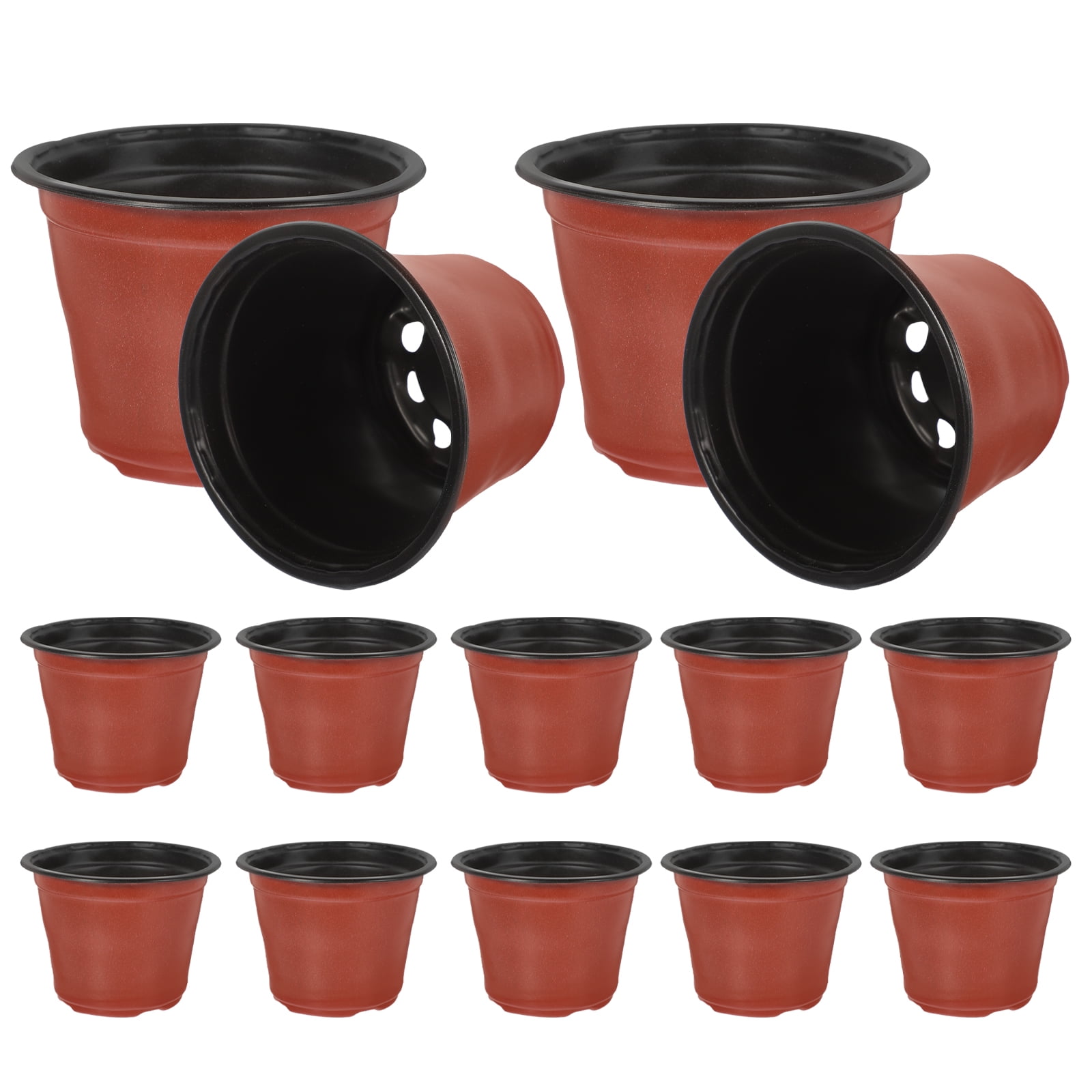20pcs Plastic Planter Simple Flower Pot Nursery Planter Garden Plant ...