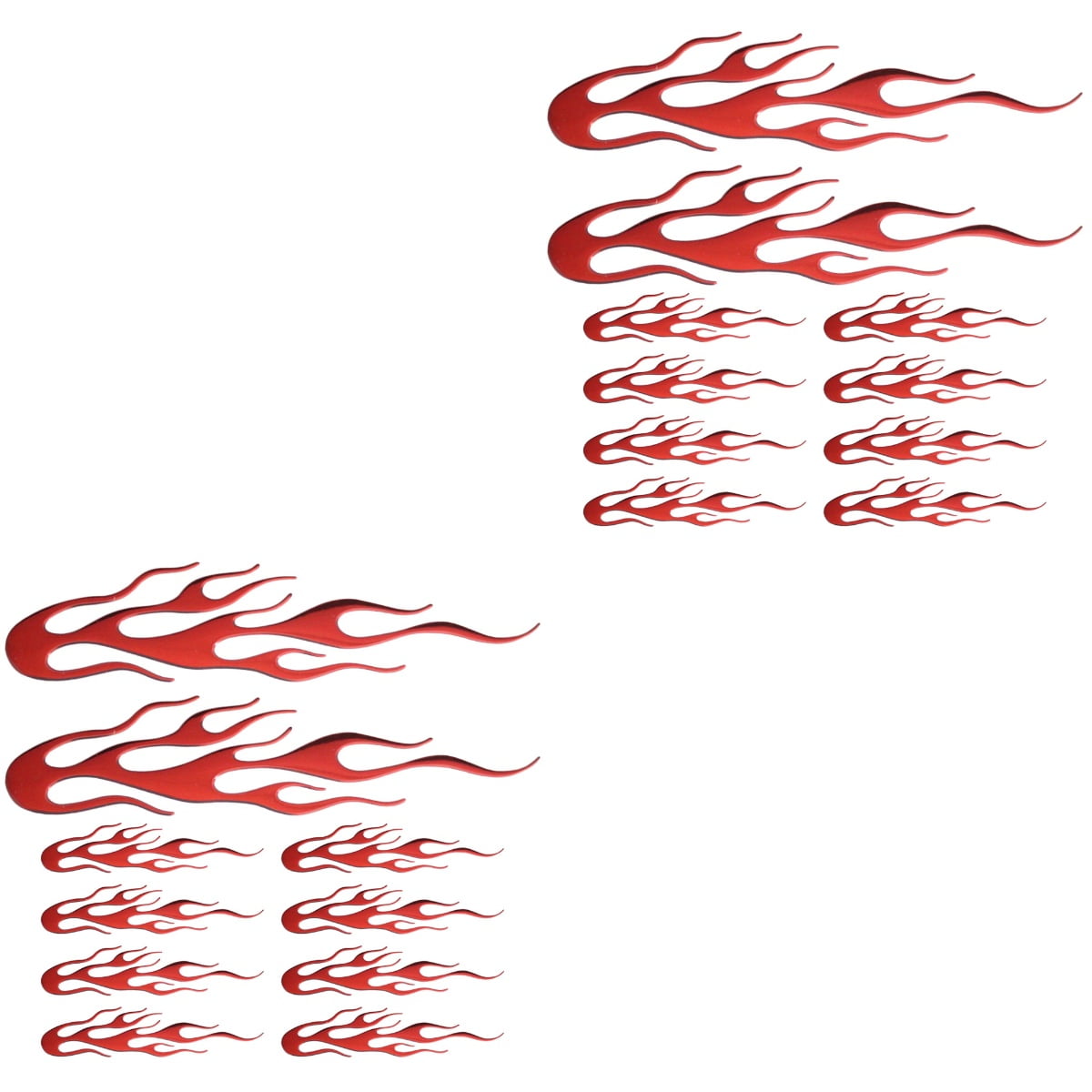 20 Pcs Self-Adhesive Flame Sticker Car Window Auto Motorcycle Flame ...