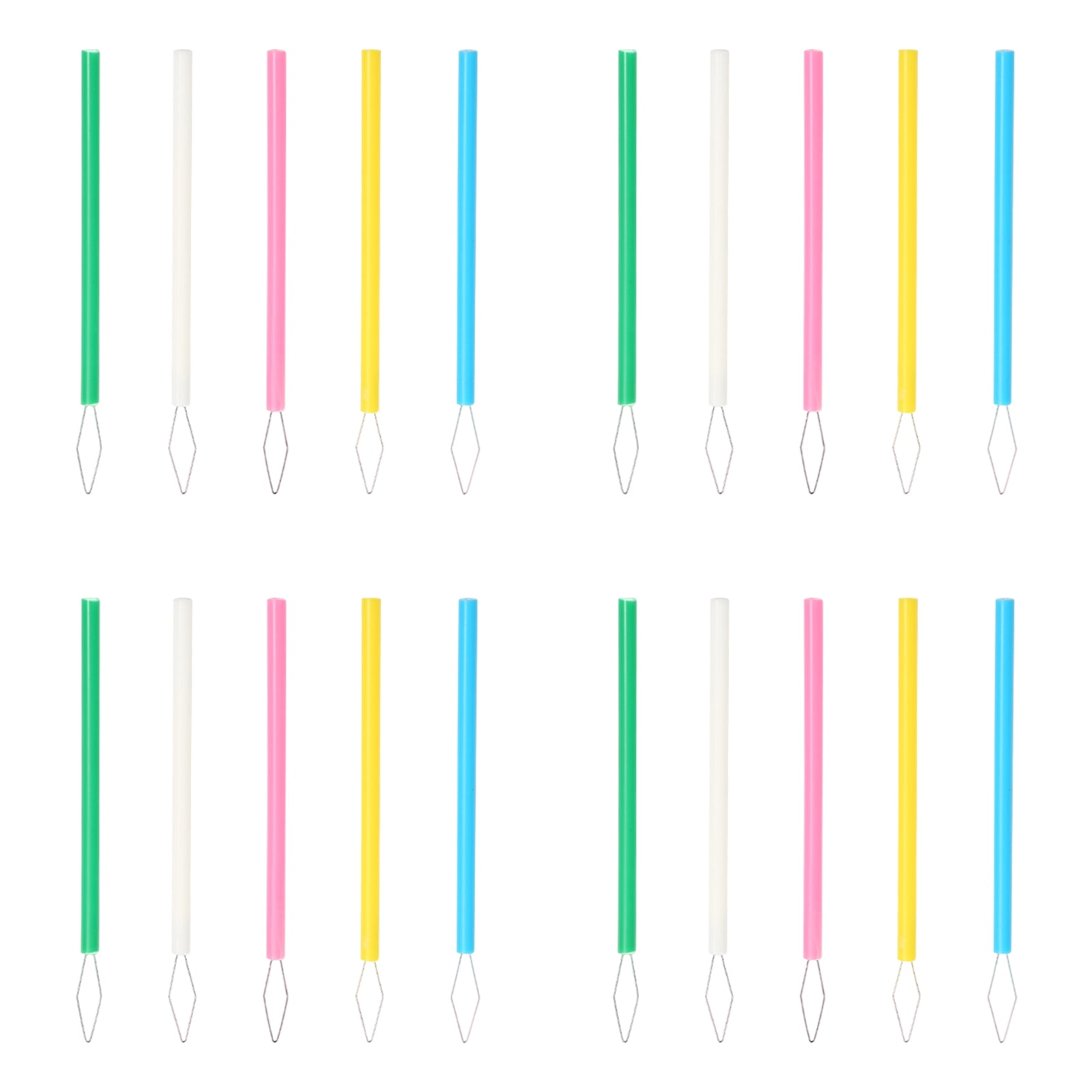 20 Pcs/Set Cylindrical Needle Threader for Knitting Sewing Threader ...
