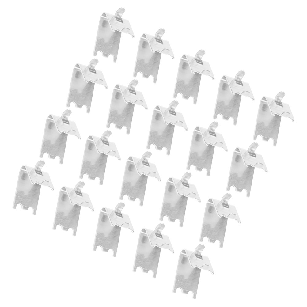 OUNONA 20pcs Stainless Steel Shelf Clips for Easy Installation and ...