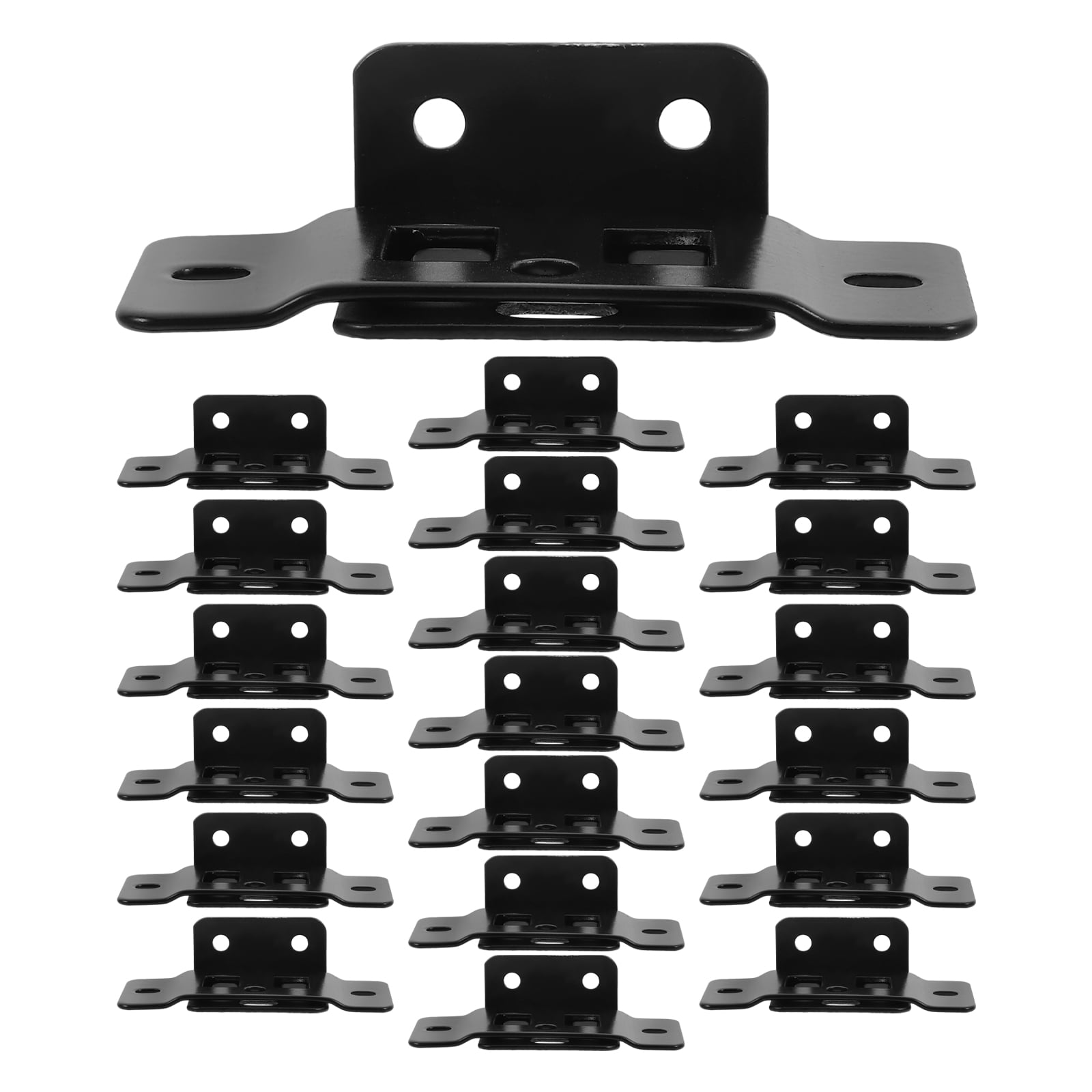 Homoyoyo Strong Black L Brackets for Furniture Repair Support 20Pcs ...