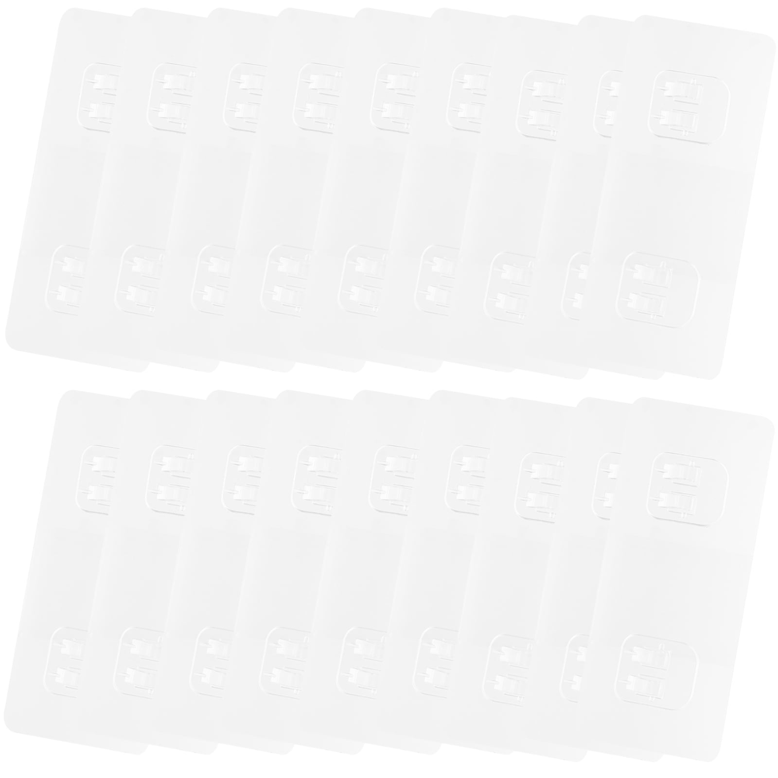 20 Pcs Shower Shelf Adhesive Tracelss Paste Snatch Bathroom Self Hooks ...