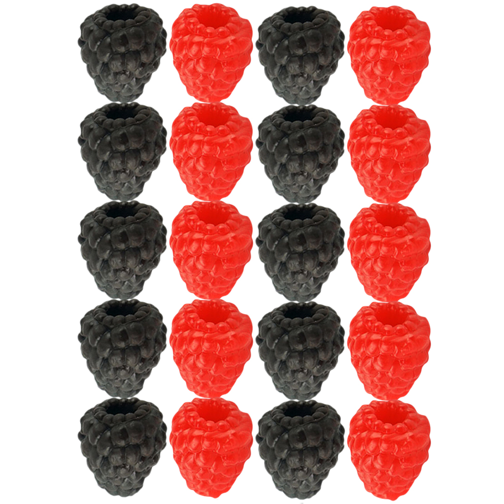 20 Pcs Simulation Raspberry Photo Props Artificial Fruits Decor Fake ...