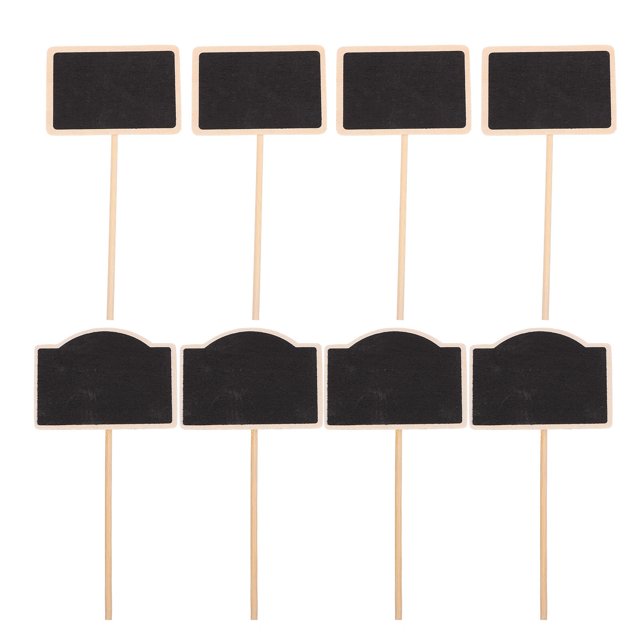 20 Pcs Small Card Garden Flower Labels Chalkboard Mini Pots Plant Black ...