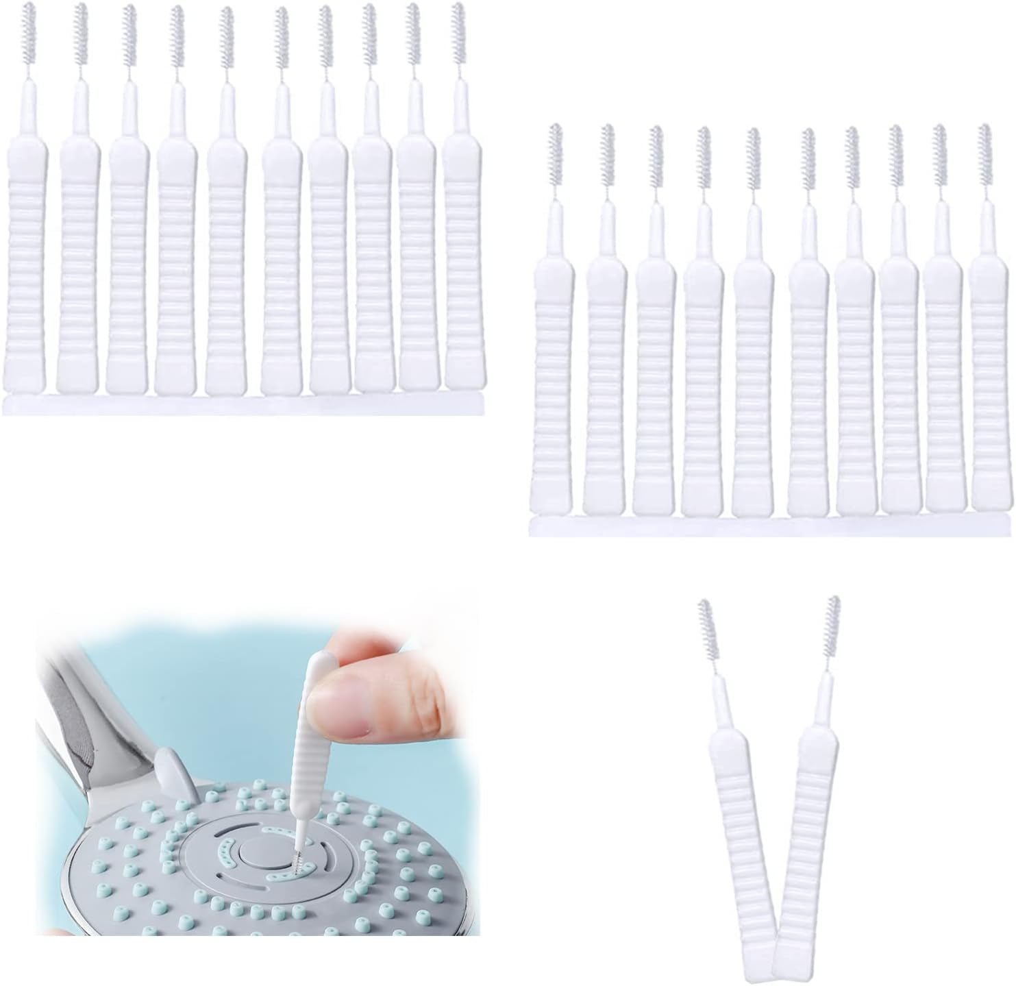 20 Pcs Small Cleaning Brush Set Shower Head Cleaner for Holes, Deep ...