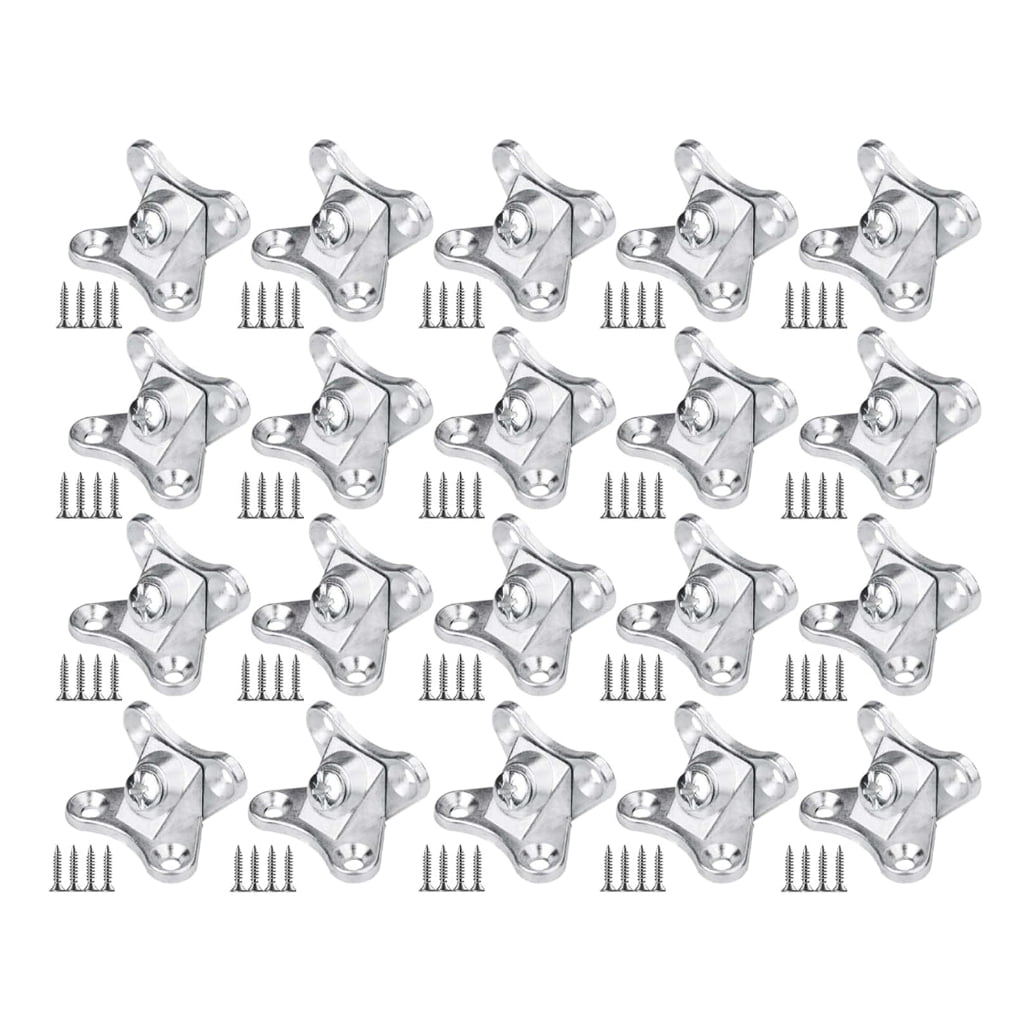 20 Pcs Small Detachable Corner Brace Zinc Alloy Butterfly Corner Code ...