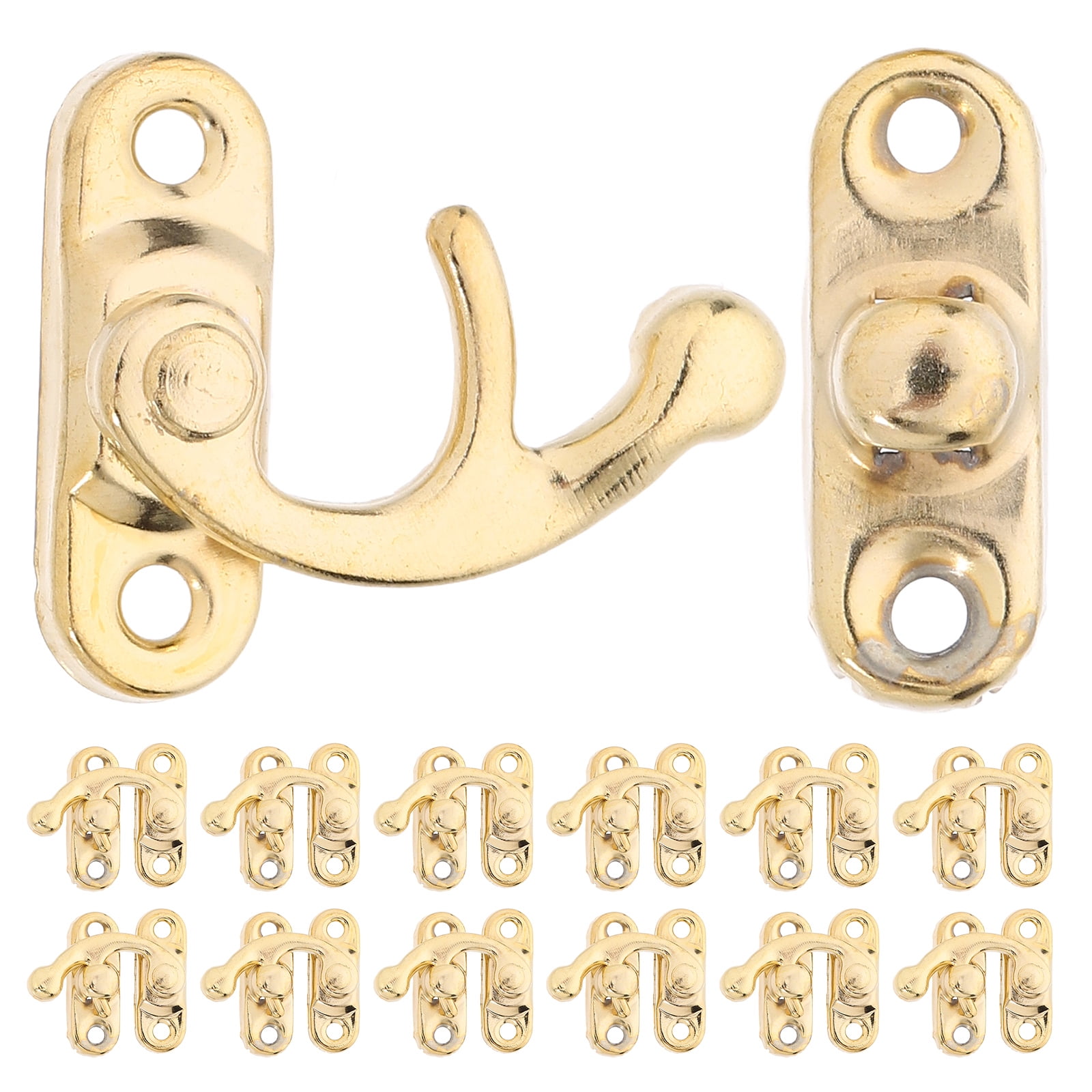 20 Pcs Small Hinges for Wood Latch Cabinet Latches Door Knob with Lock ...