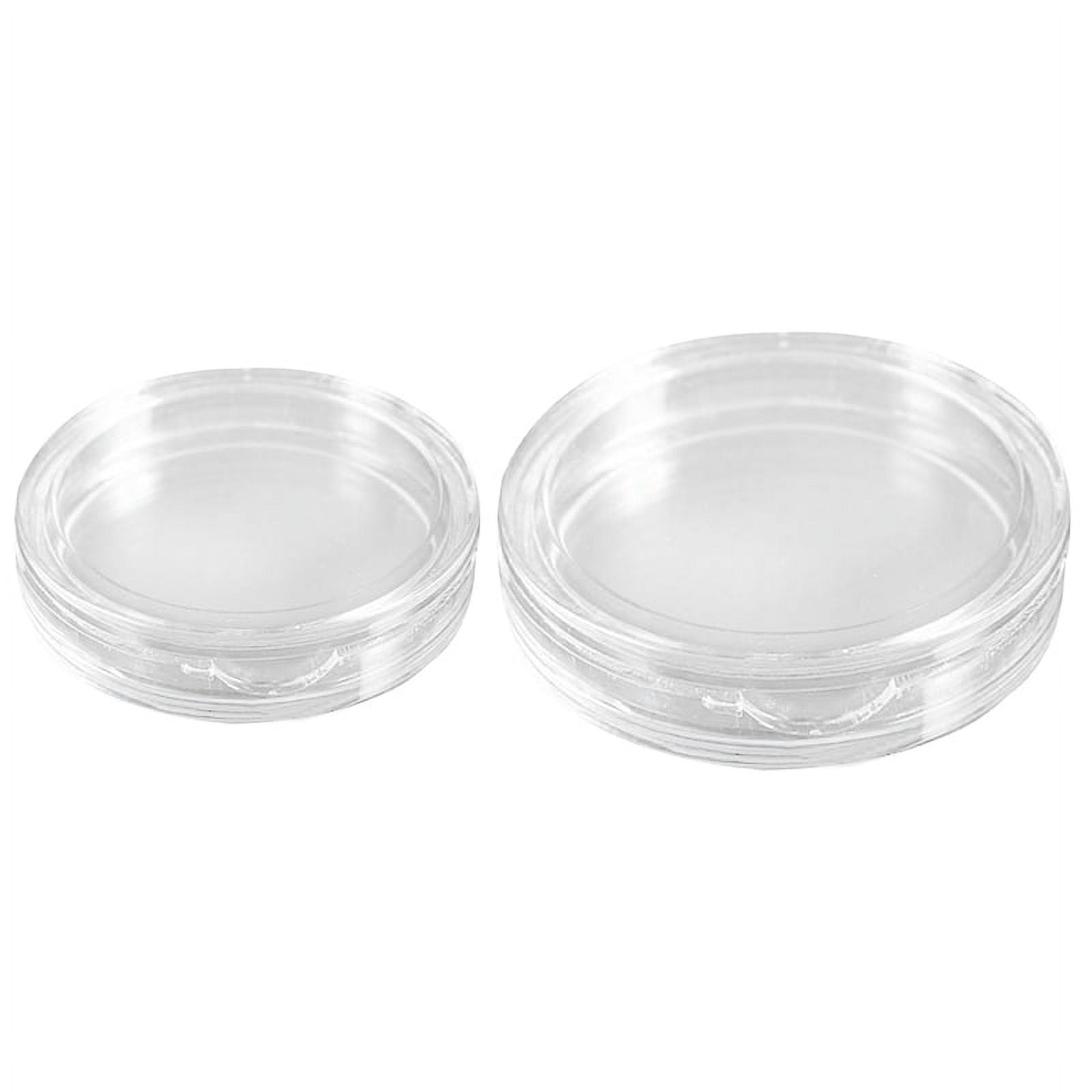 20 Pcs Small Round Transparent Plastic Coin Capsules Box, 10 Pcs 25mm ...