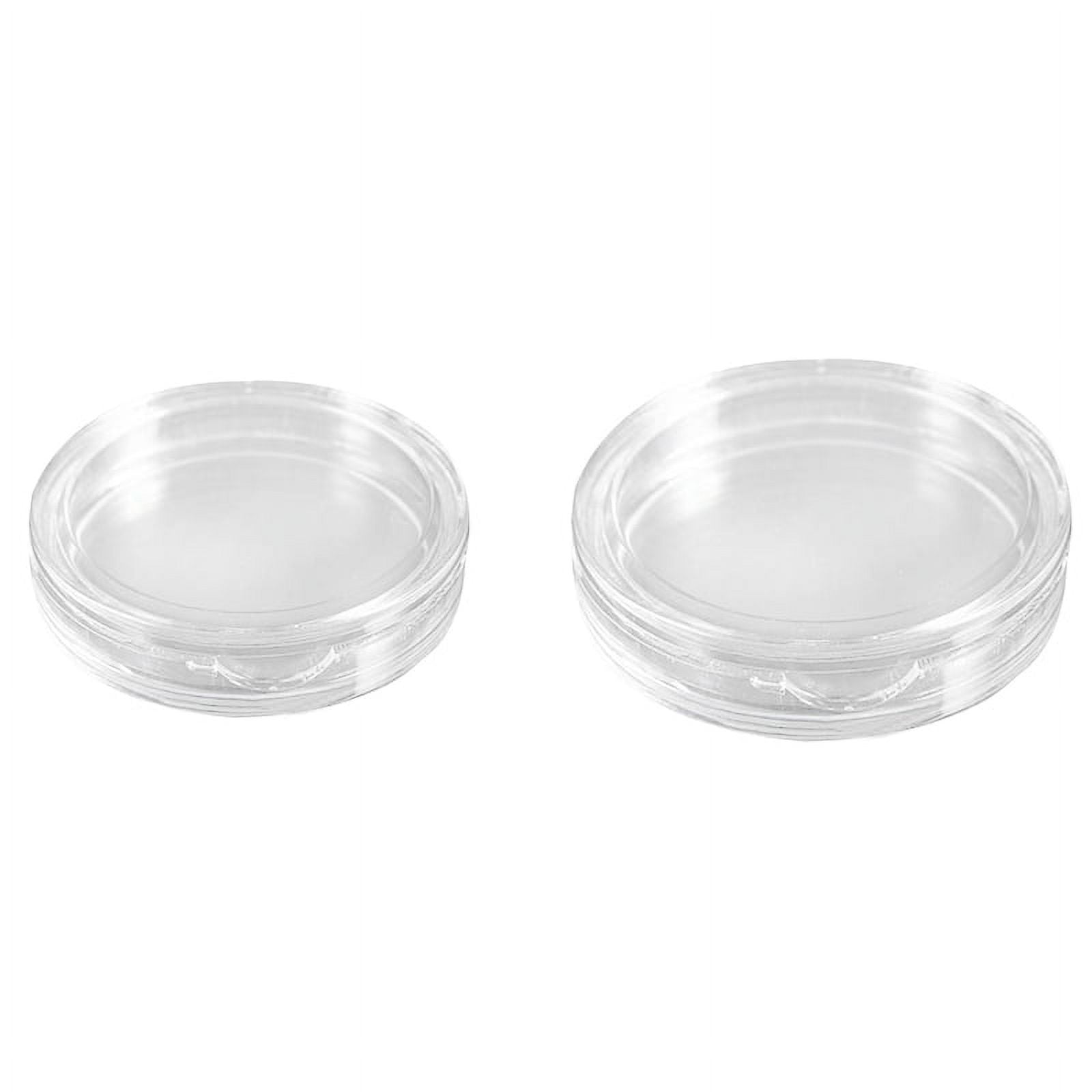 20 Pcs Small Round Transparent Plastic Coin Capsules Box, 10 Pcs 27mm ...