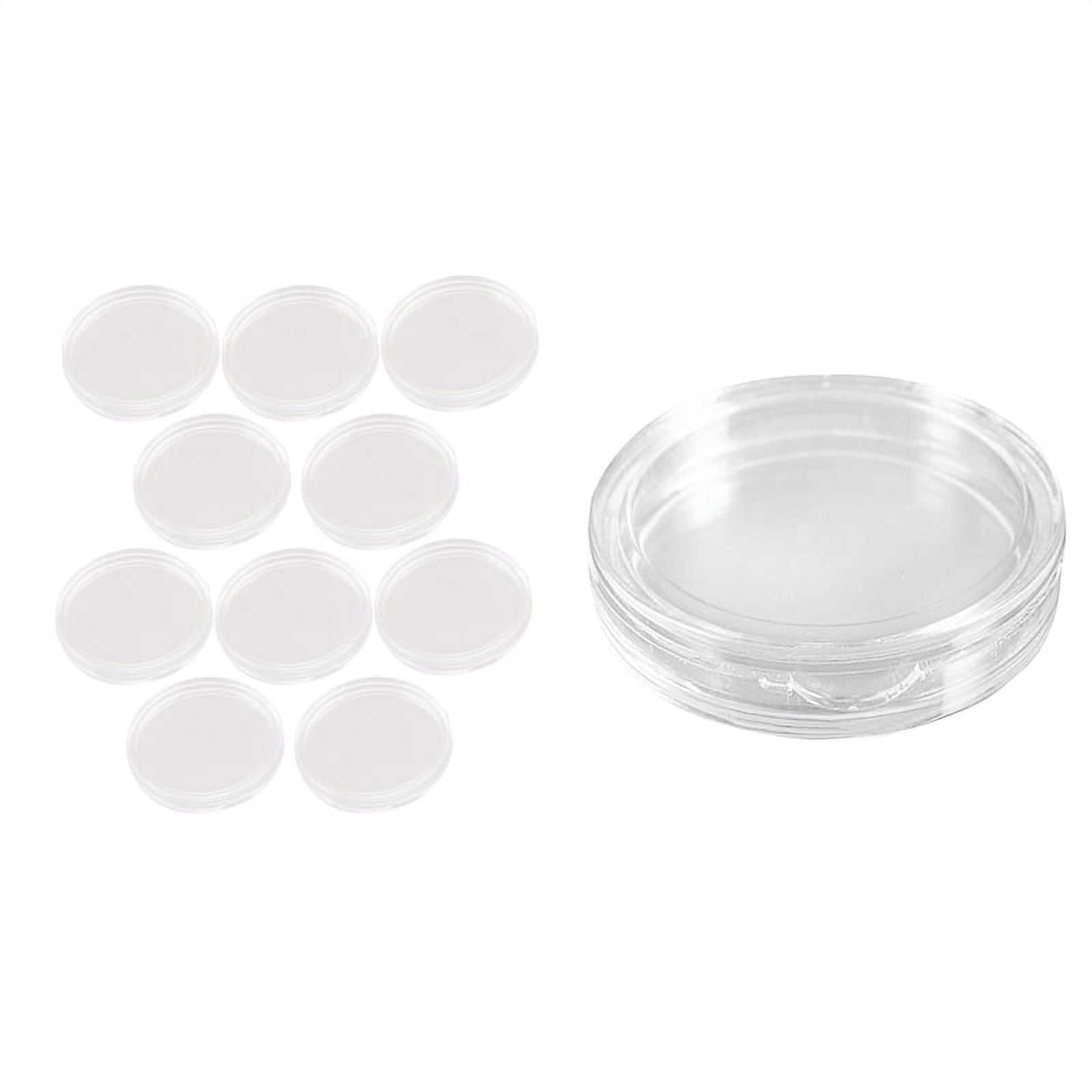 20 Pcs Small Round Transparent Plastic Coin Capsules Box 30mm & 40mm ...